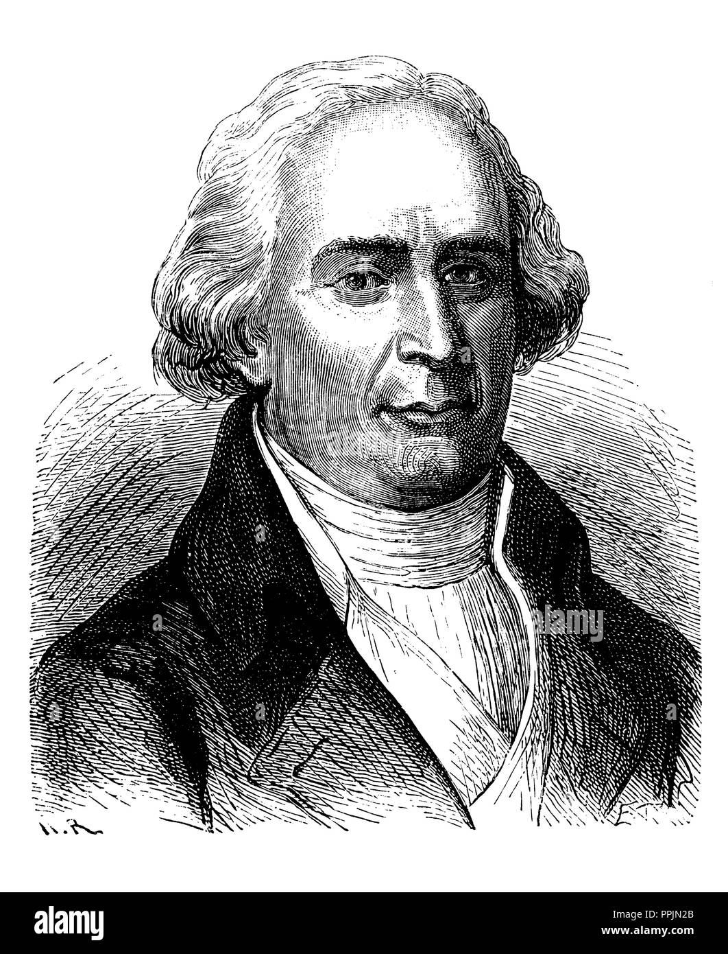 Joseph-Michel de Montgolfier (1740-1810), French, inventor in 1782 with ...