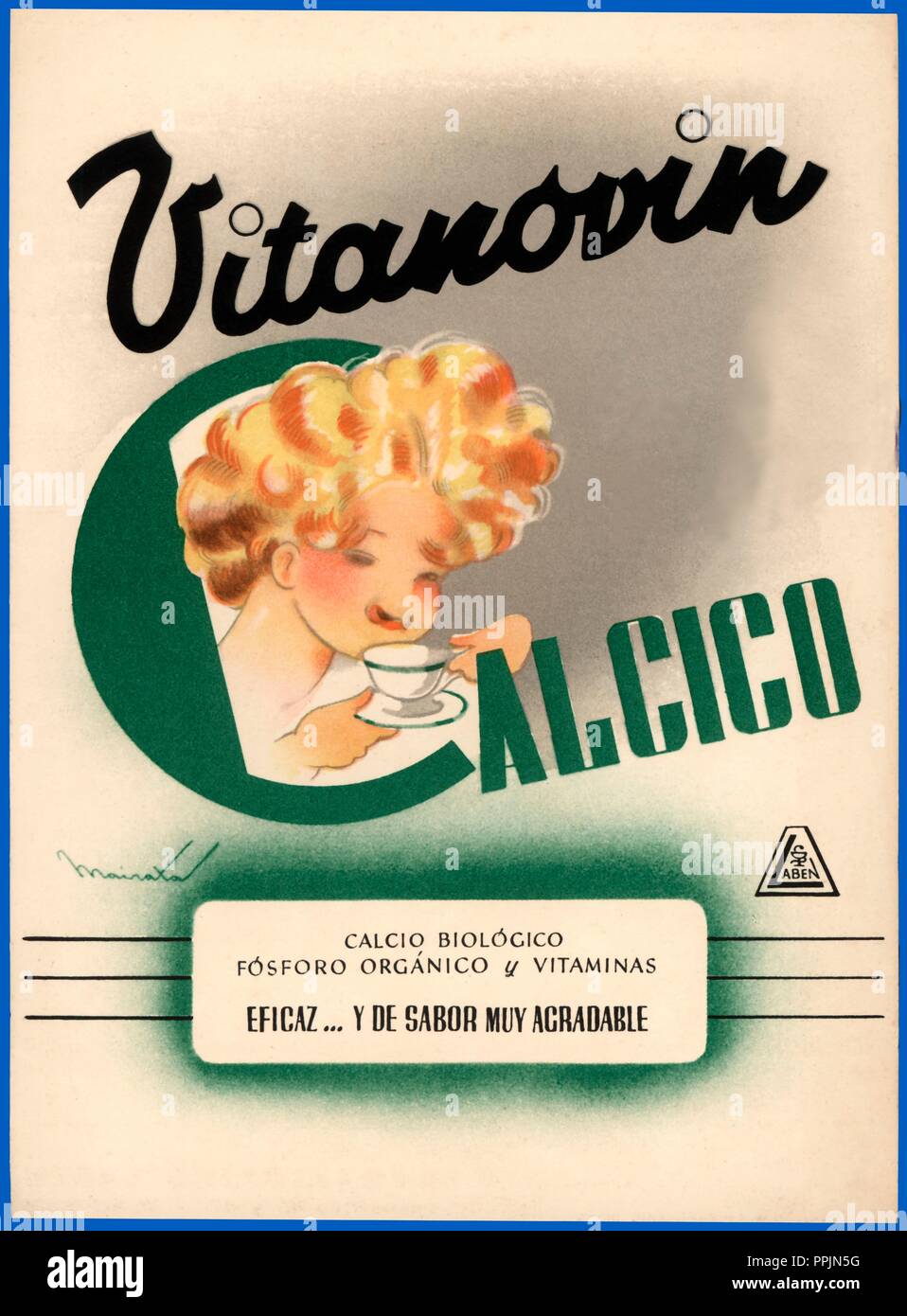 Pharmaceutical advertising Vitanovin calcium, biological calcium ...