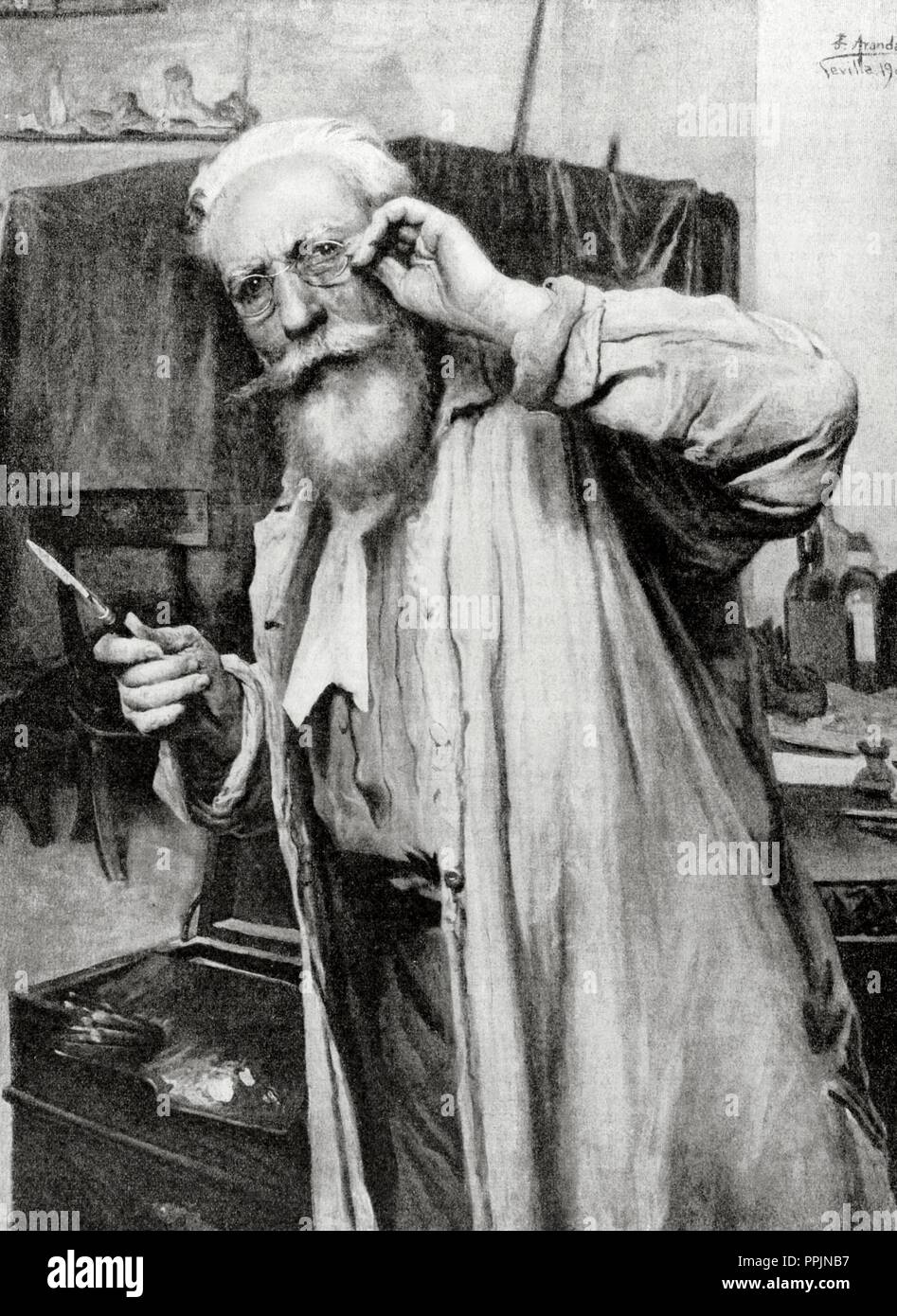 Jose Jimenez Aranda (1837-1903). Spanish painter. Copy of a painting by ...