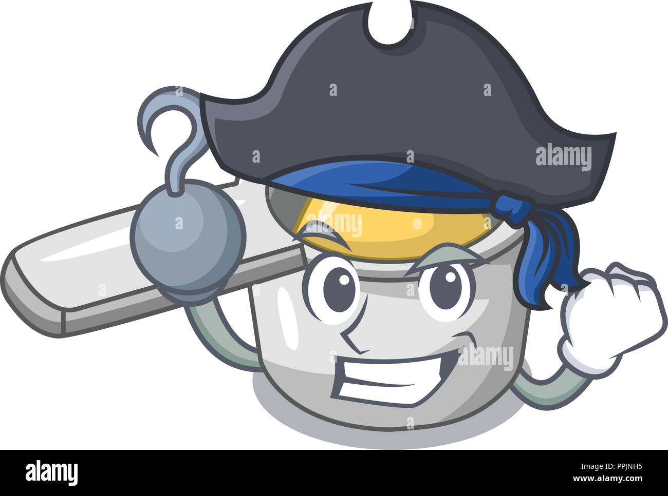 Pirate steel measuring spoons in cartoon table Stock Vector Image & Art ...