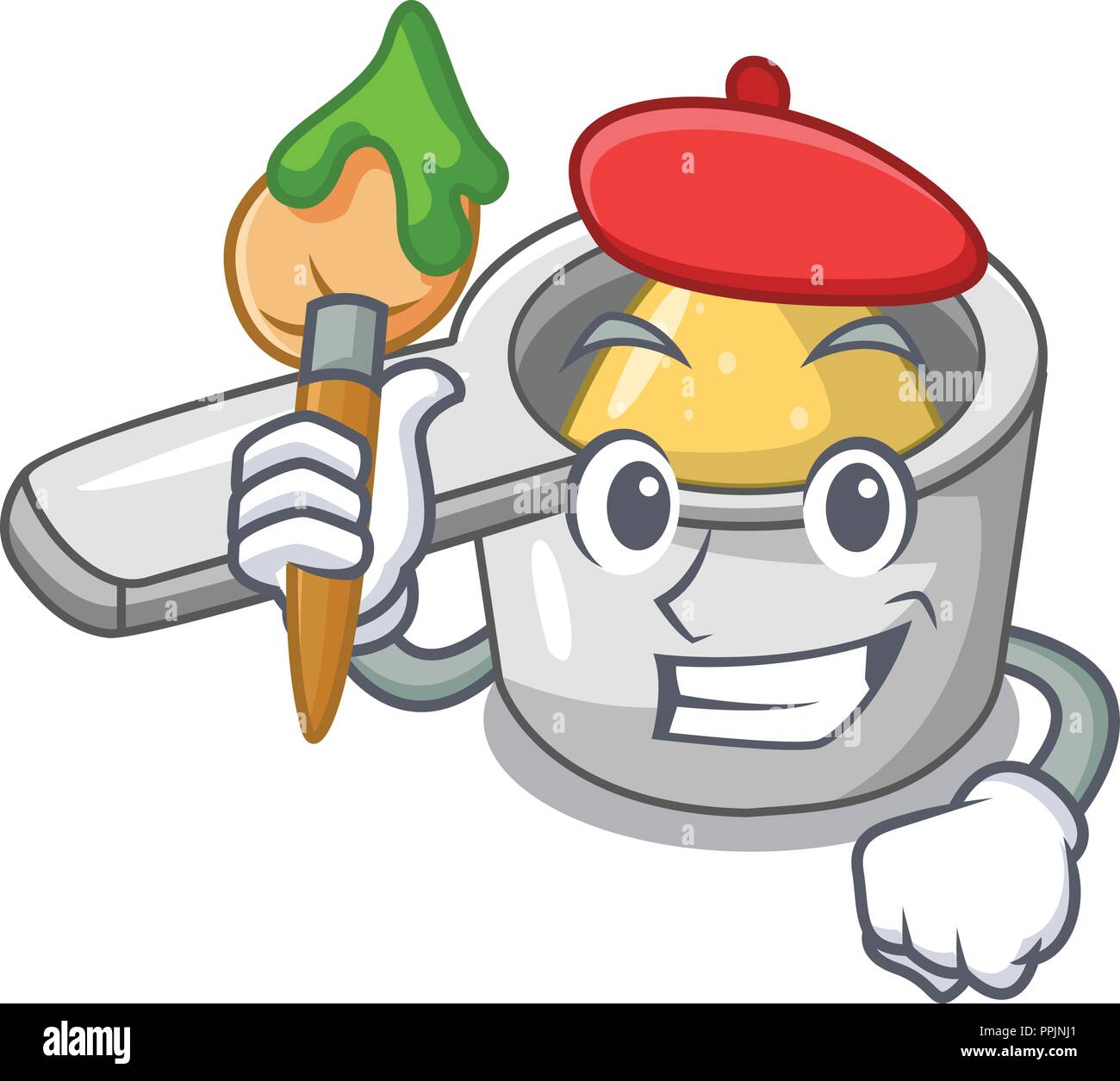 Artist steel measuring spoons in cartoon table Stock Vector Image & Art ...