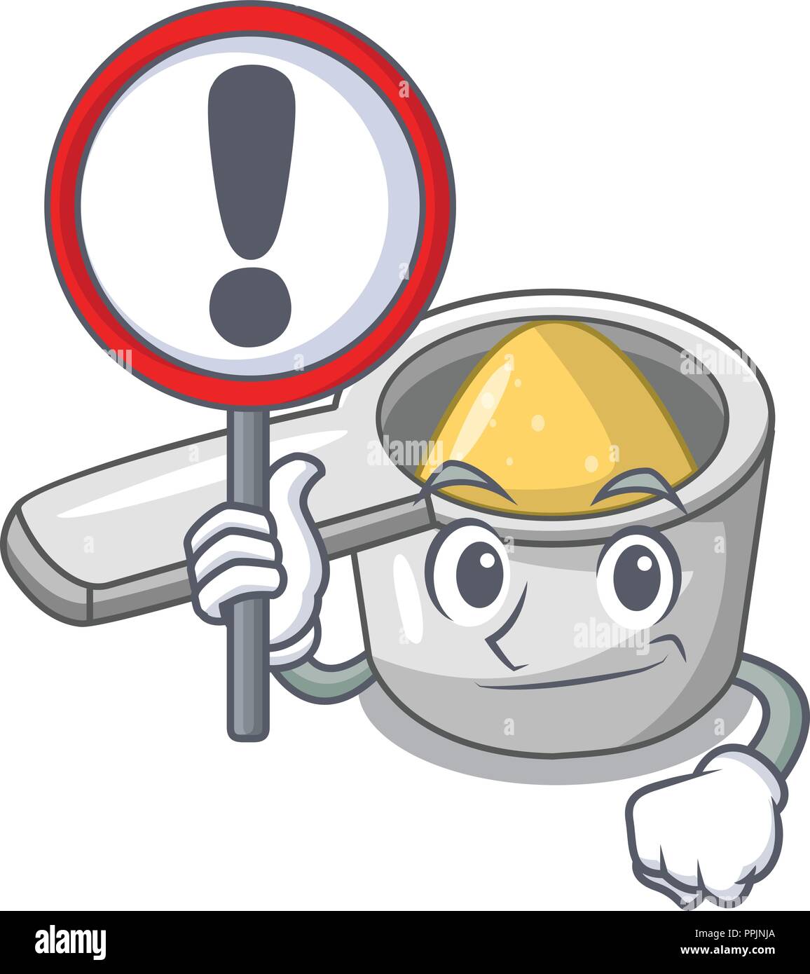 With sign steel measuring spoons in cartoon table Stock Vector Image ...