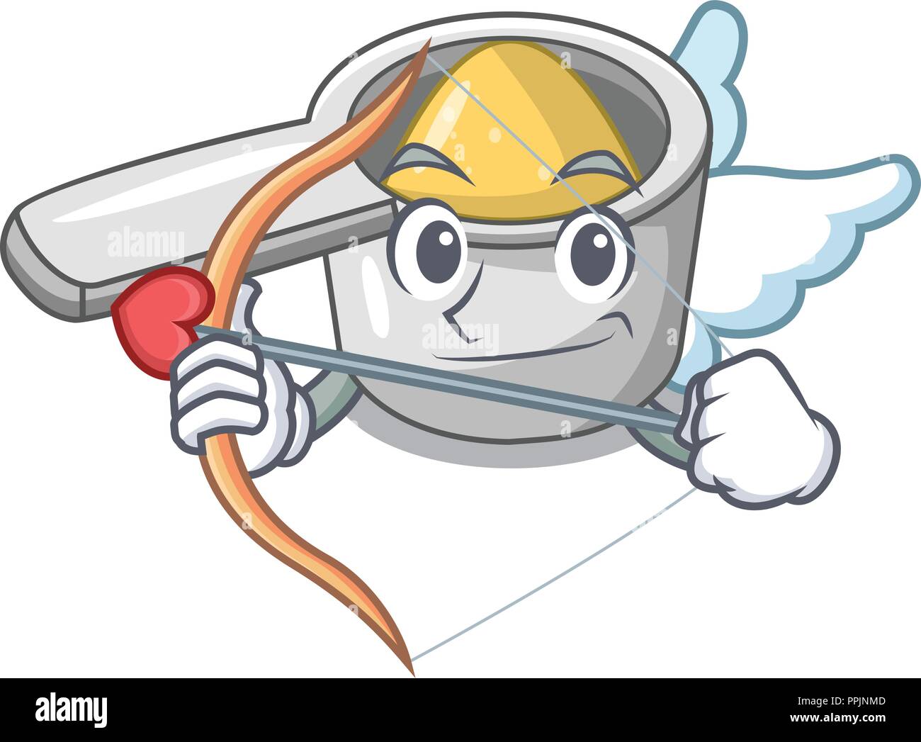 Cupid steel measuring spoons in cartoon table Stock Vector Image & Art ...