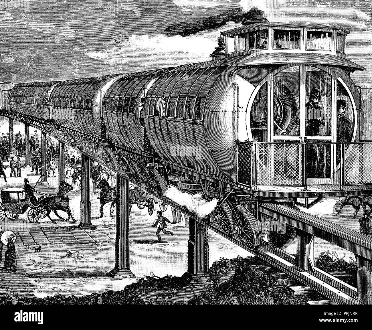 Train vienna Black and White Stock Photos & Images - Alamy