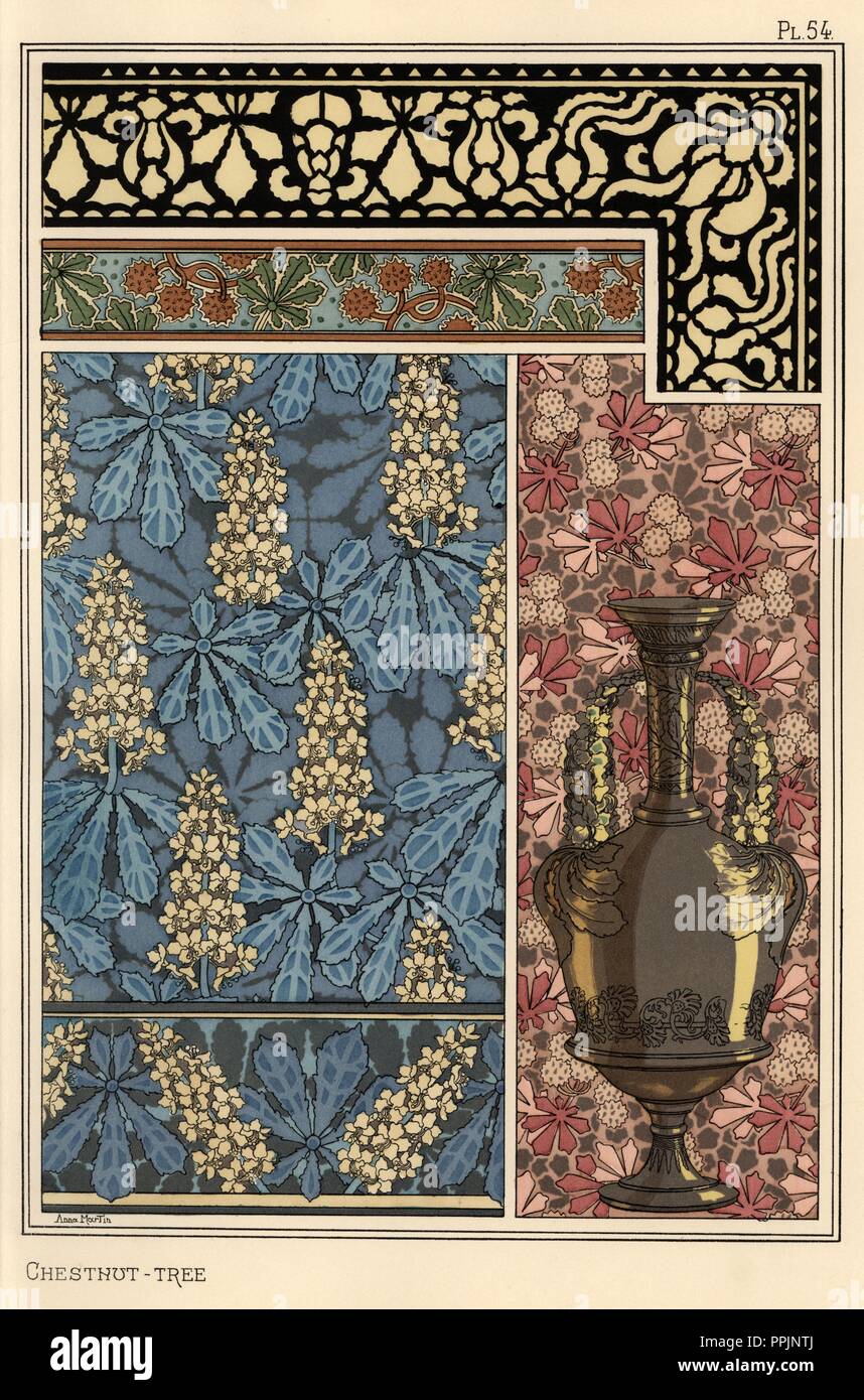 Art Nouveau Tree Border