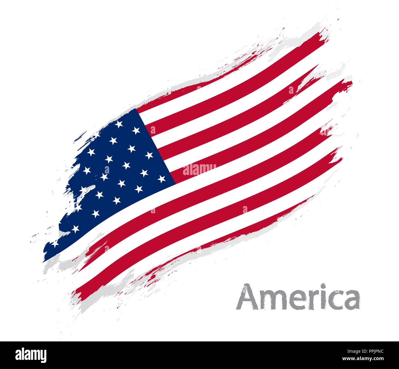 Grunge flag united states Stock Vector Images - Alamy