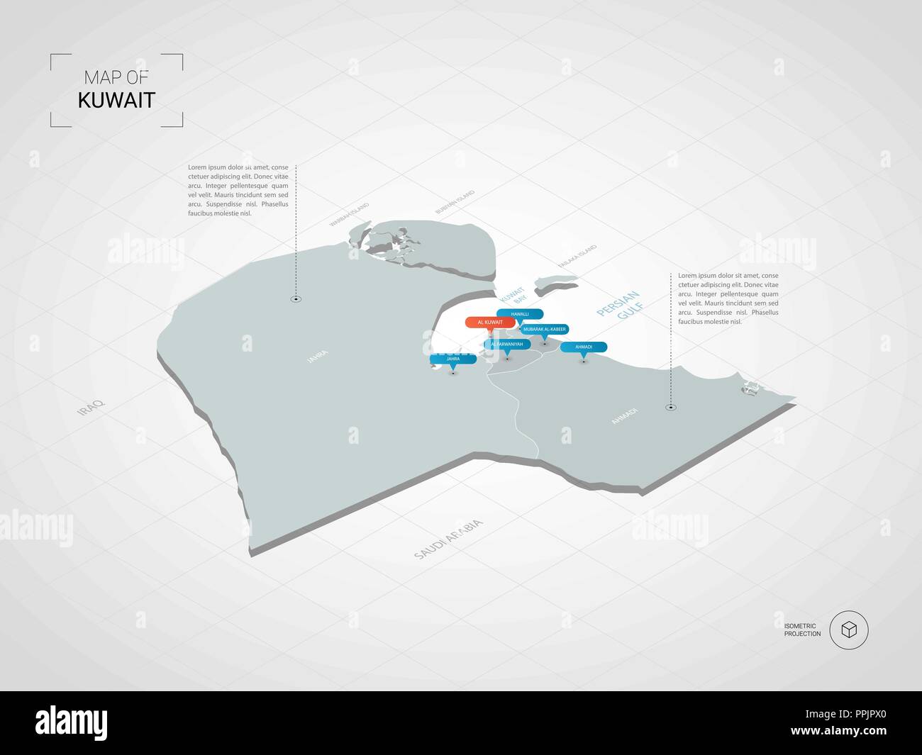 Capital Of Kuwait Map
