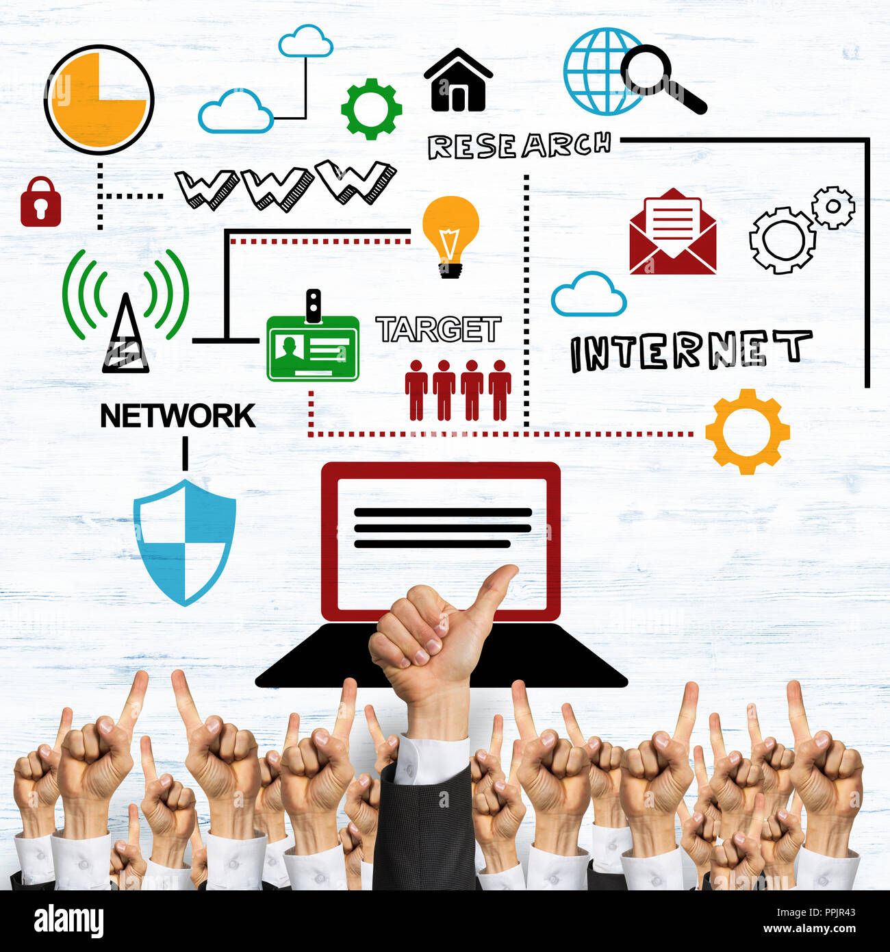 Business and teamwork concept Stock Photo - Alamy