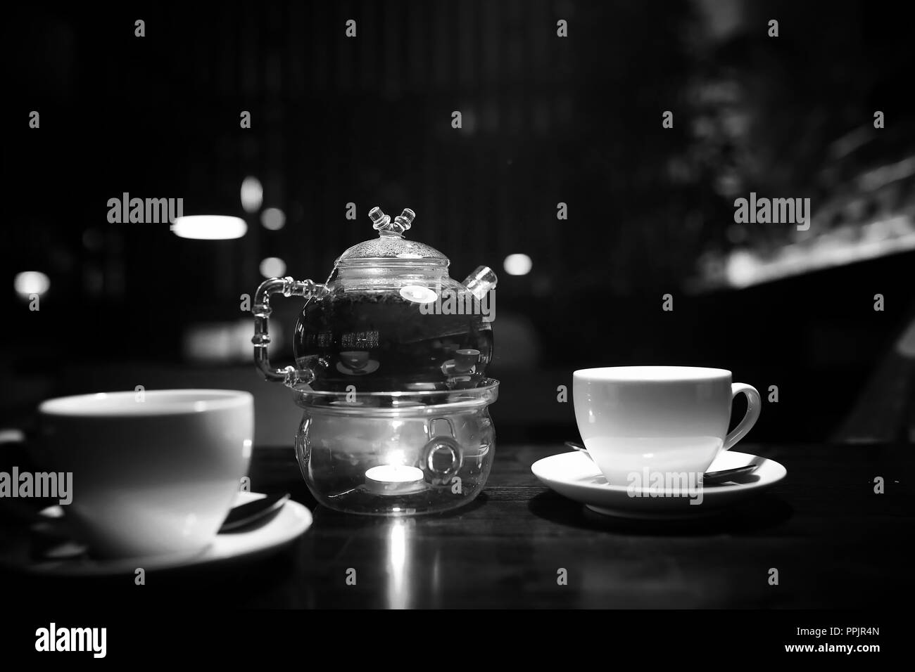 A table in a cafe objects Stock Photo - Alamy