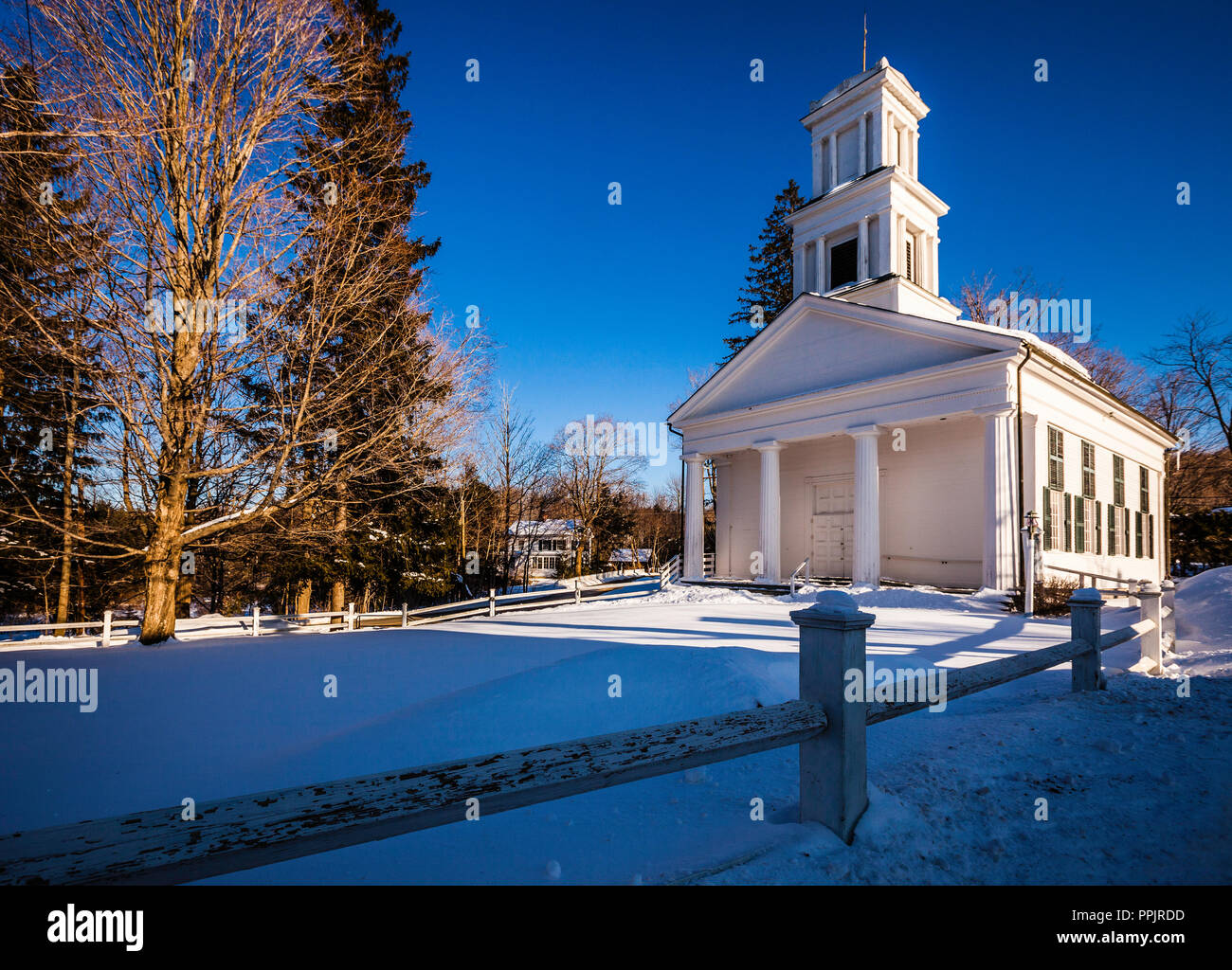 Congregational Church Colebrook, Connecticut, USA Stock Photo - Alamy