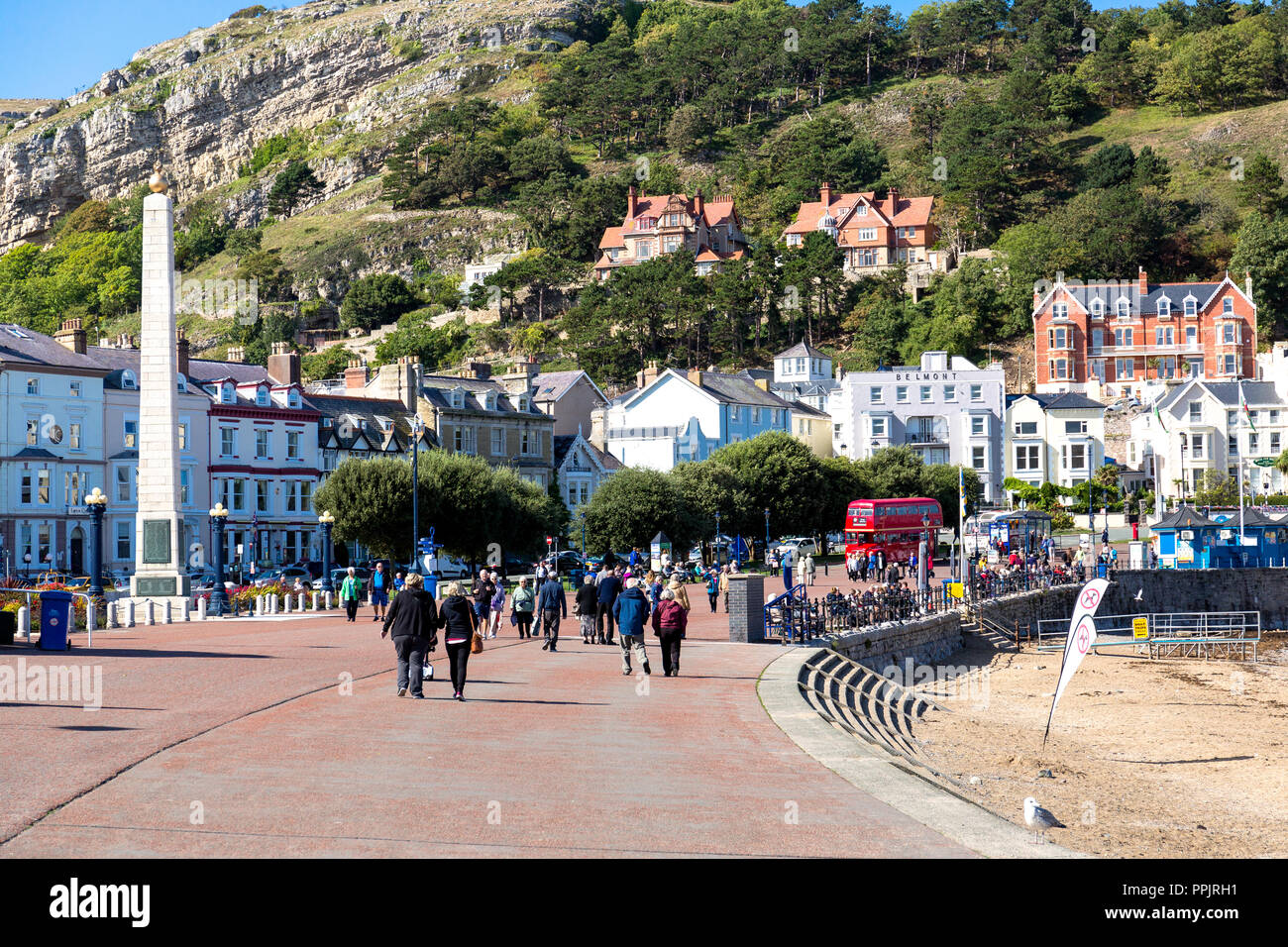 Seafront at Llandudno North Wales UK Stock Photo - Alamy