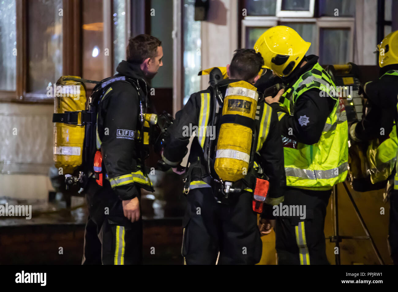 Six fire engines and a height platform tackle a house fire in Havering ...