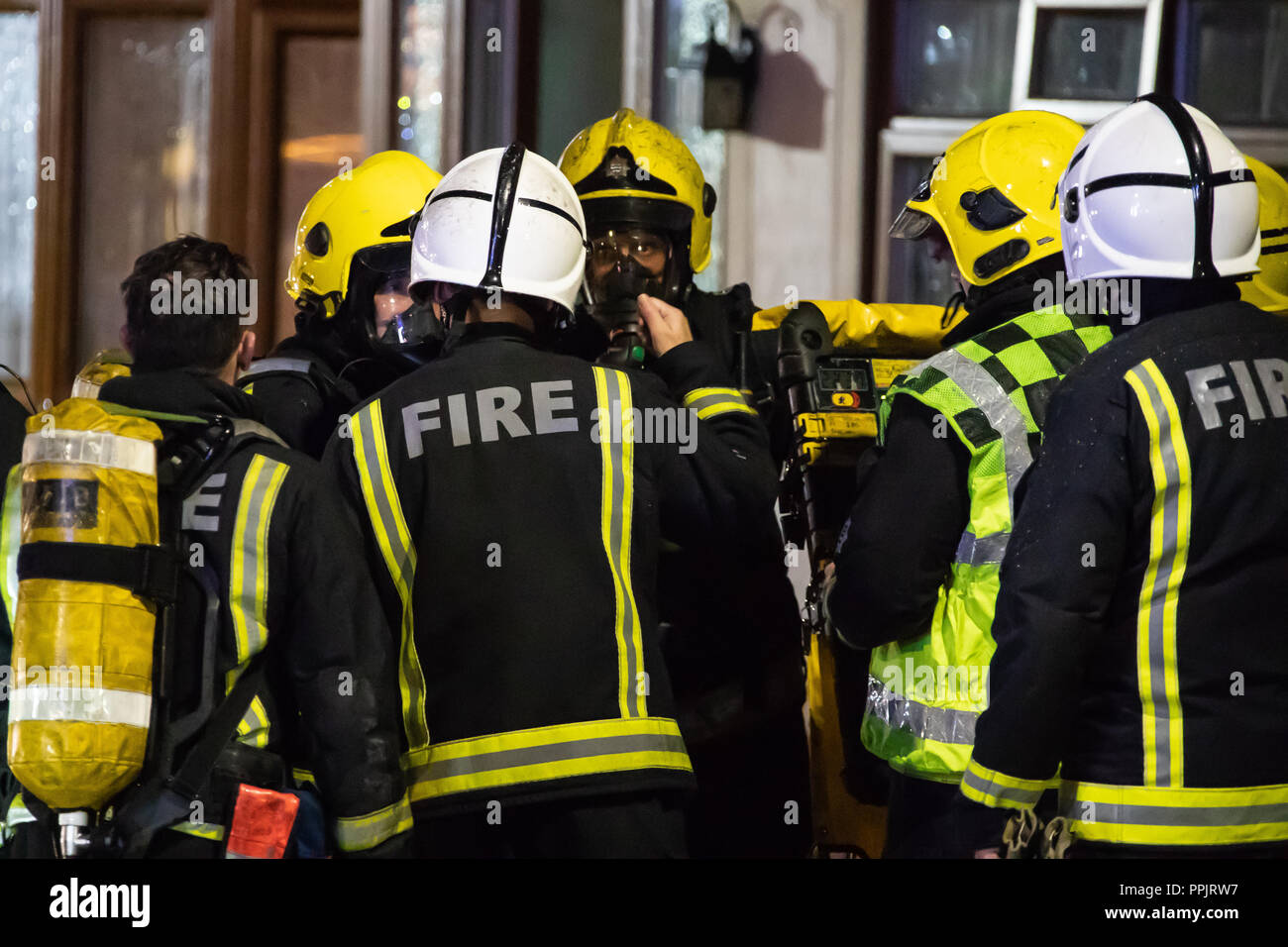 Six fire engines and a height platform tackle a house fire in Havering ...