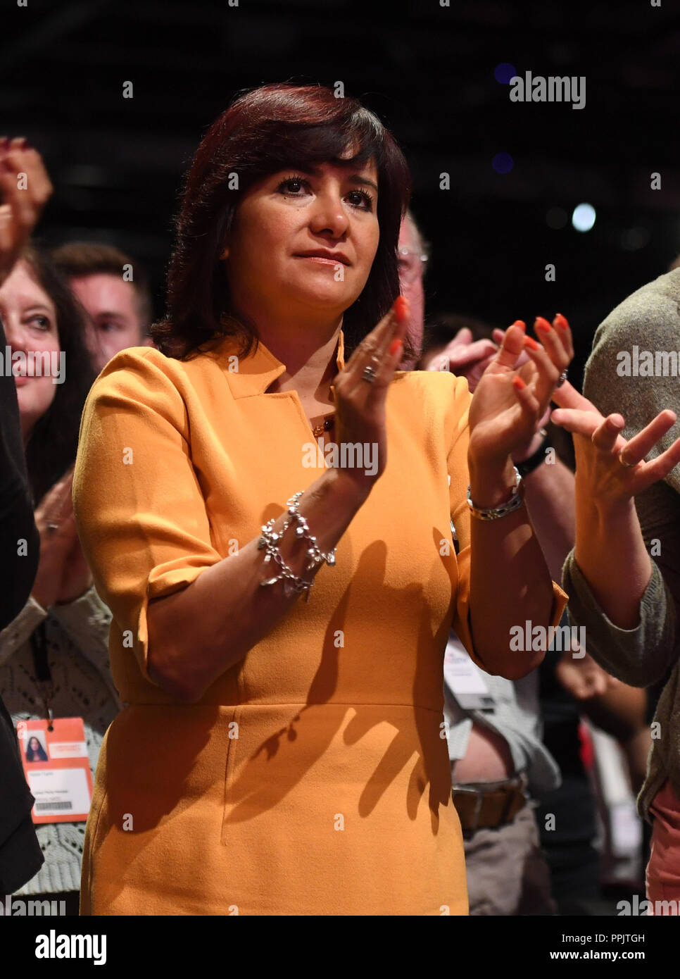 Labour leader jeremy corbyns wife laura alvarez hi-res stock ...