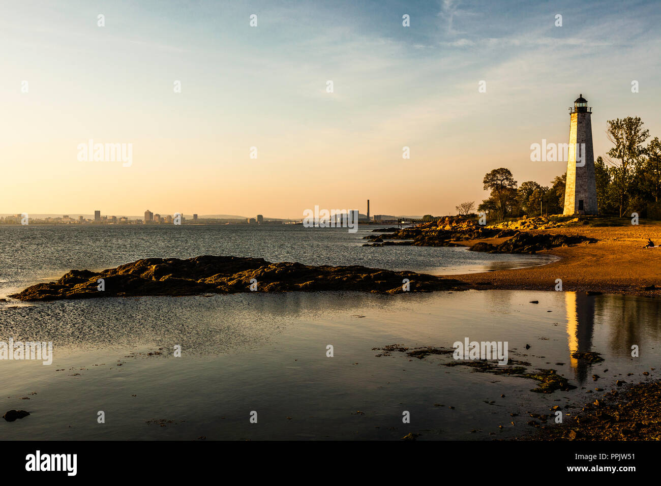Lighthouse Point Park New Haven, Connecticut, USA Stock Photo - Alamy