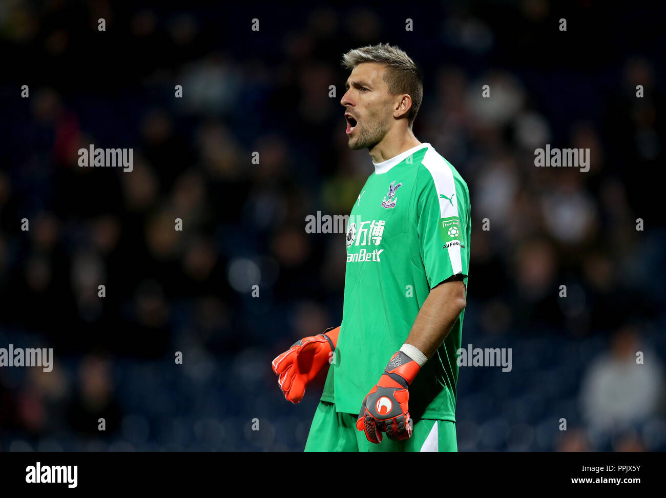 Crystal Palace goalkeeper Vicente Guaita Stock Photo - Alamy