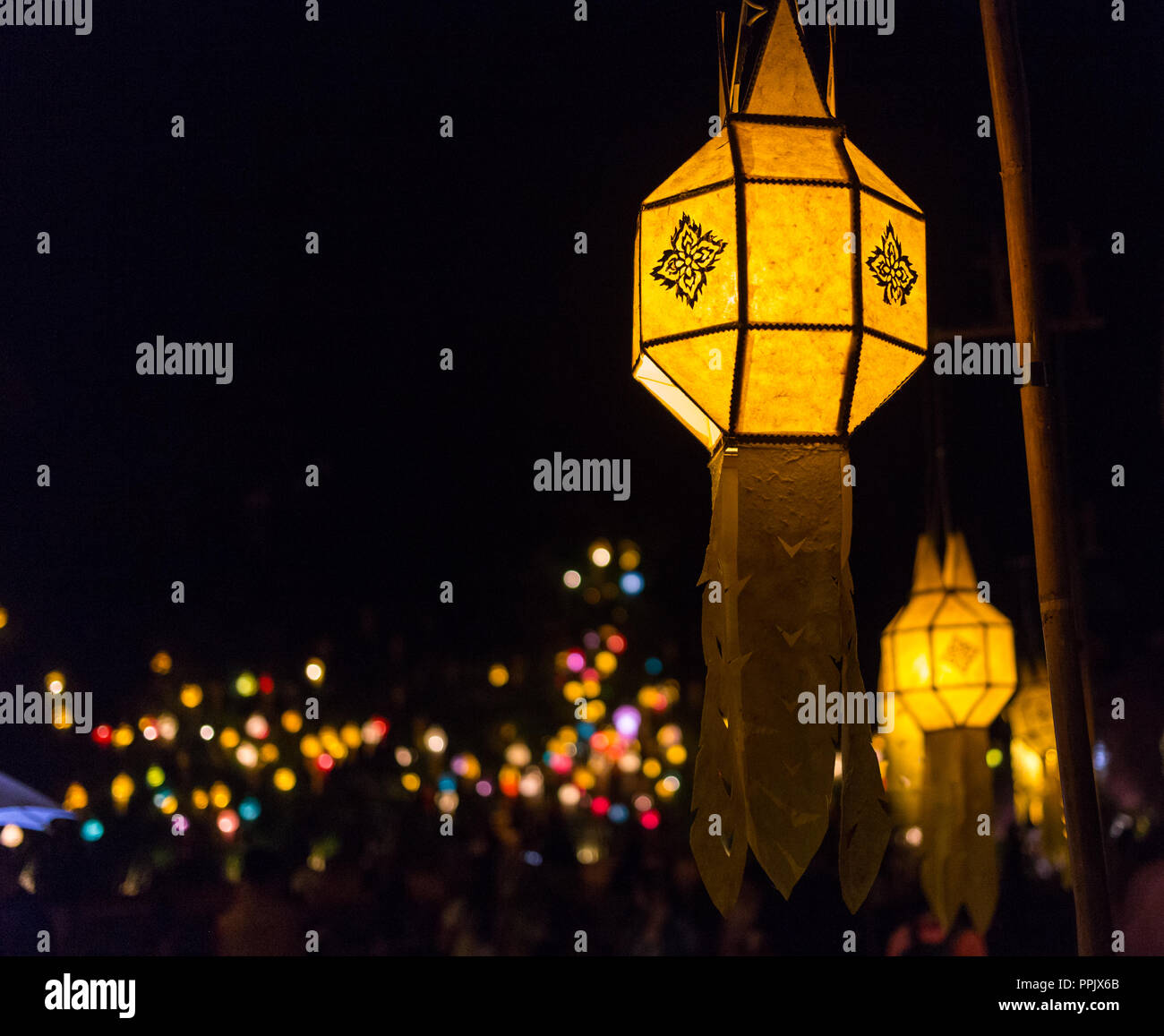 Beautiful multi color chinese lantern hi-res stock photography and ...
