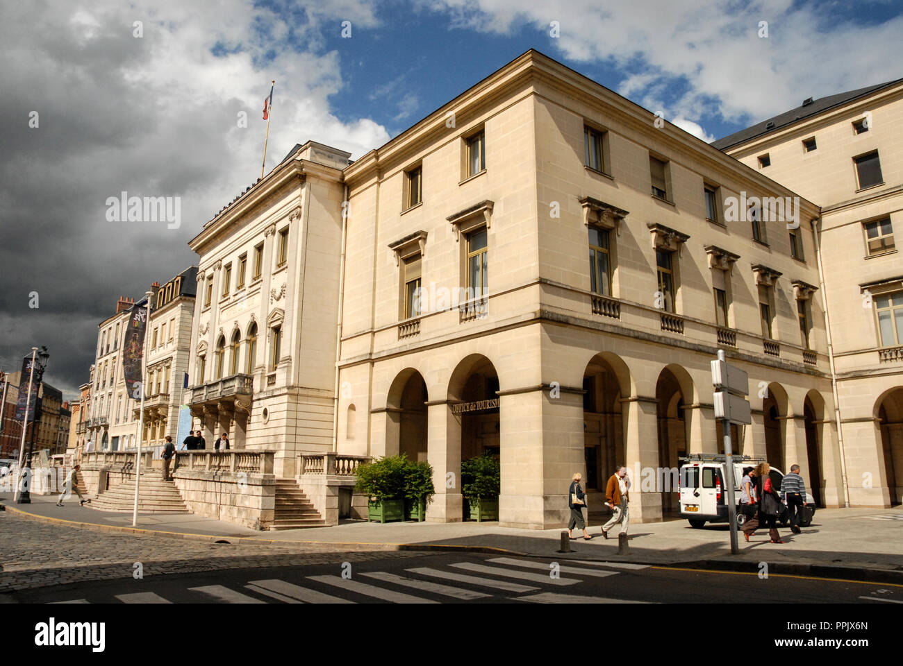 The City Hall in Orleans, the capital of the Loiret department and of ...