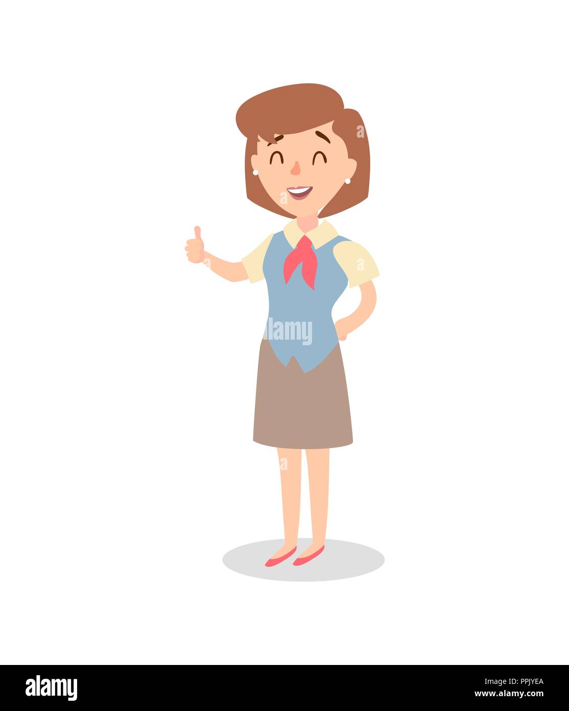 Businesswoman character set. Animate character. Female personage ...