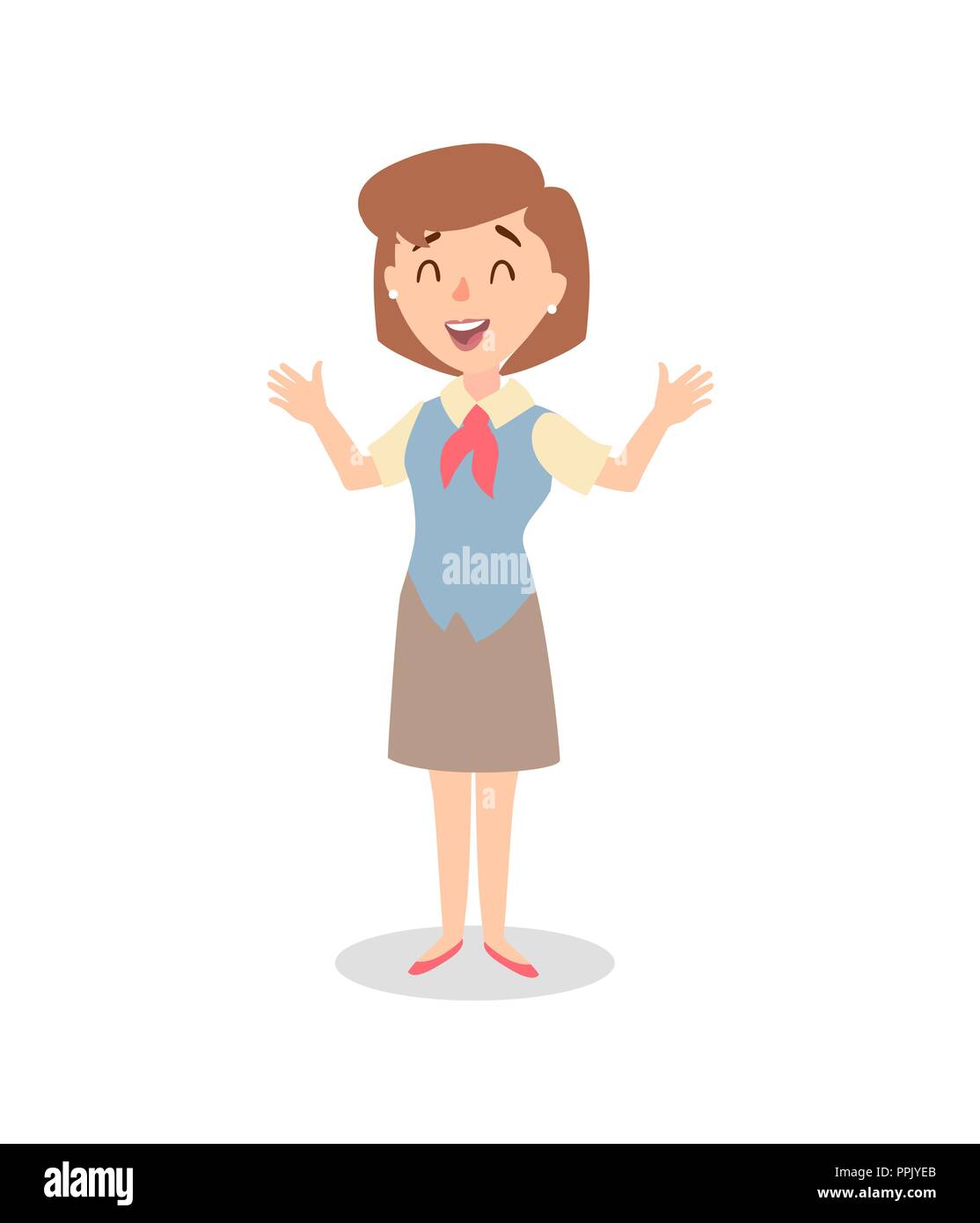 Businesswoman character set. Animate character. Female personage ...