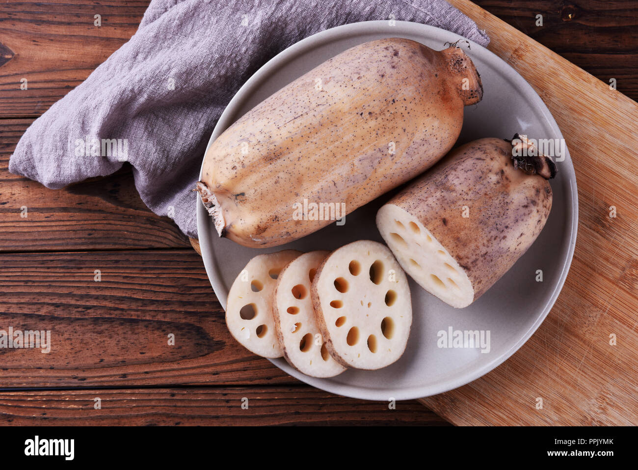 Cooking ingredient lotus root. Lotus root Stock Photo - Alamy
