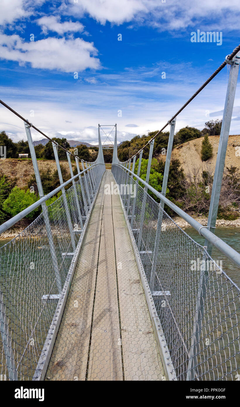 Suspension bridge south island new zealand hi-res stock photography and ...