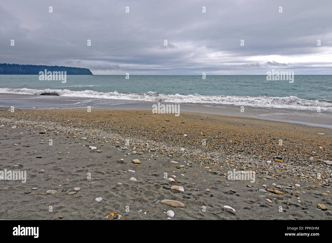 Bruce Bay on the Tasman Sea on the West Coast of New Zealand Stock ...