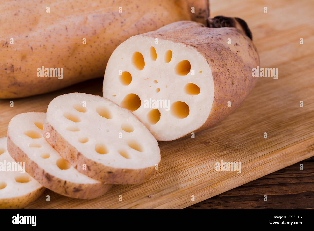 Cooking ingredient lotus root. Lotus root Stock Photo - Alamy
