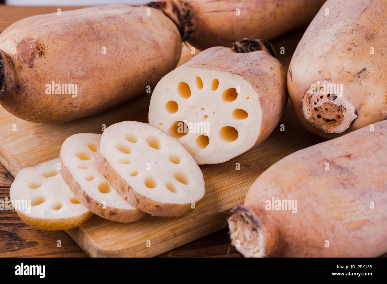 Cooking ingredient lotus root. Lotus root Stock Photo - Alamy