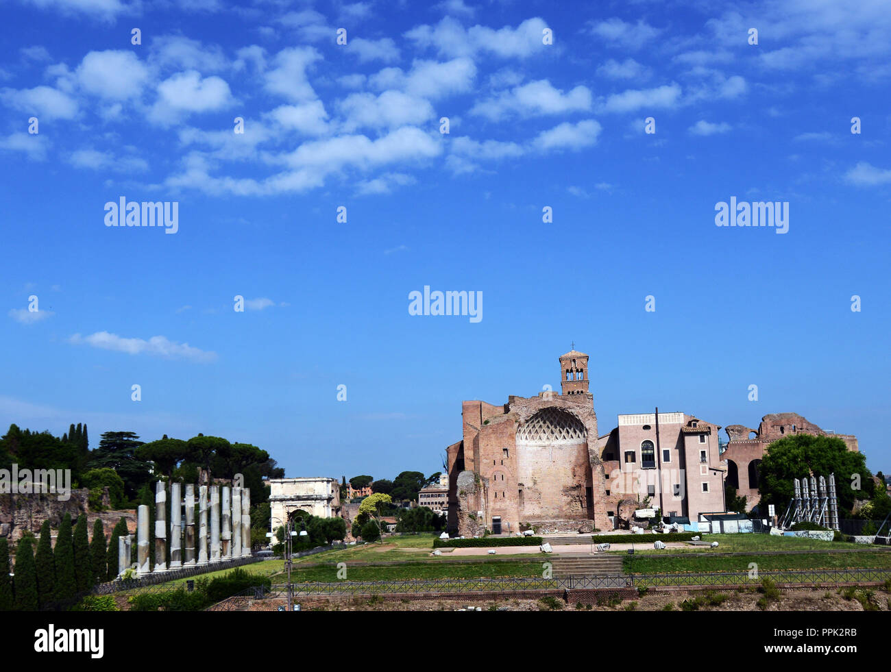 A view of the Temple of Venus in ancient Rome Stock Photo - Alamy