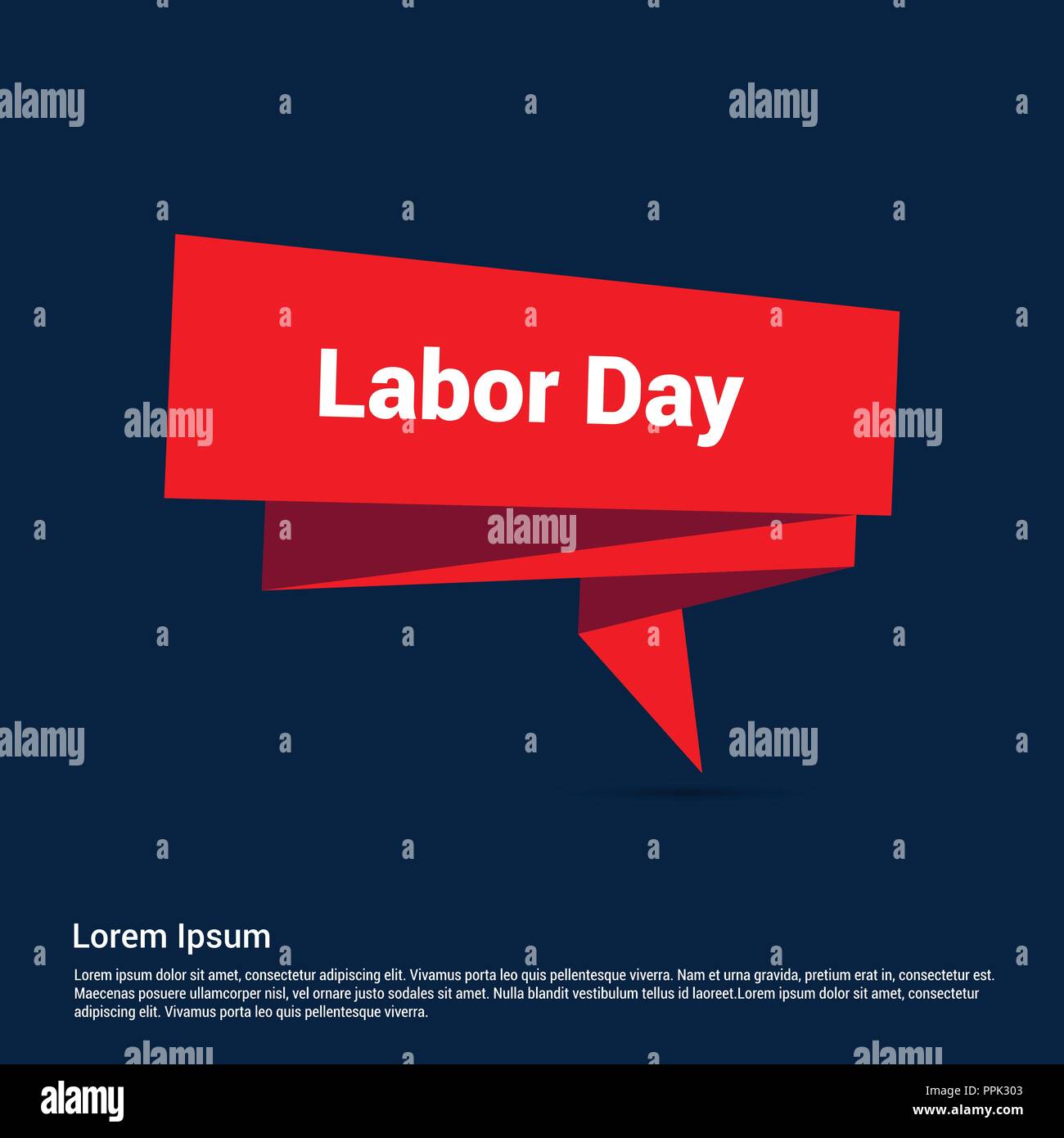 Labor day creative design with typography vector Stock Vector Image ...