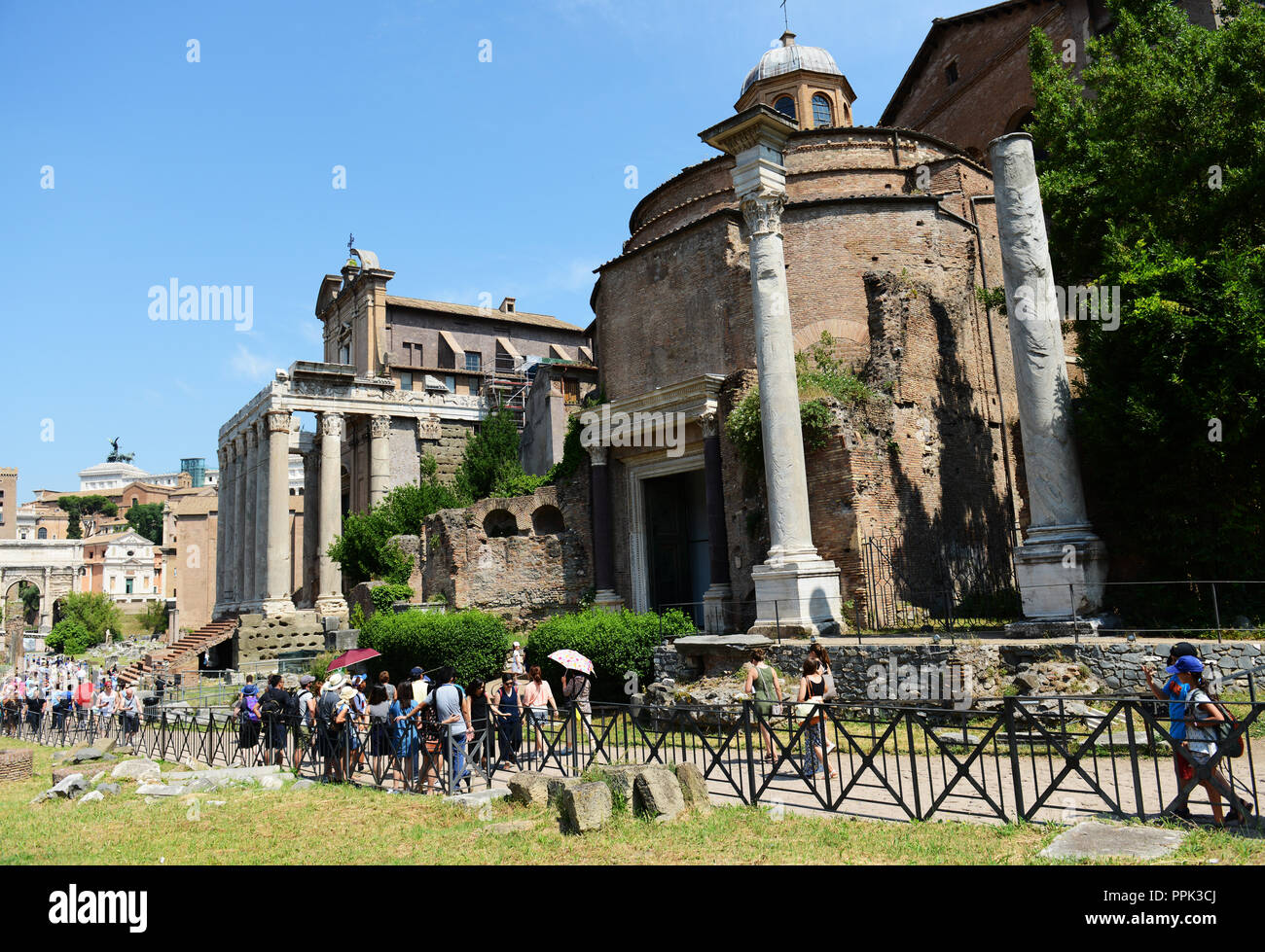 The Roman Forum was the heart of the city of ancient Rome Stock Photo ...