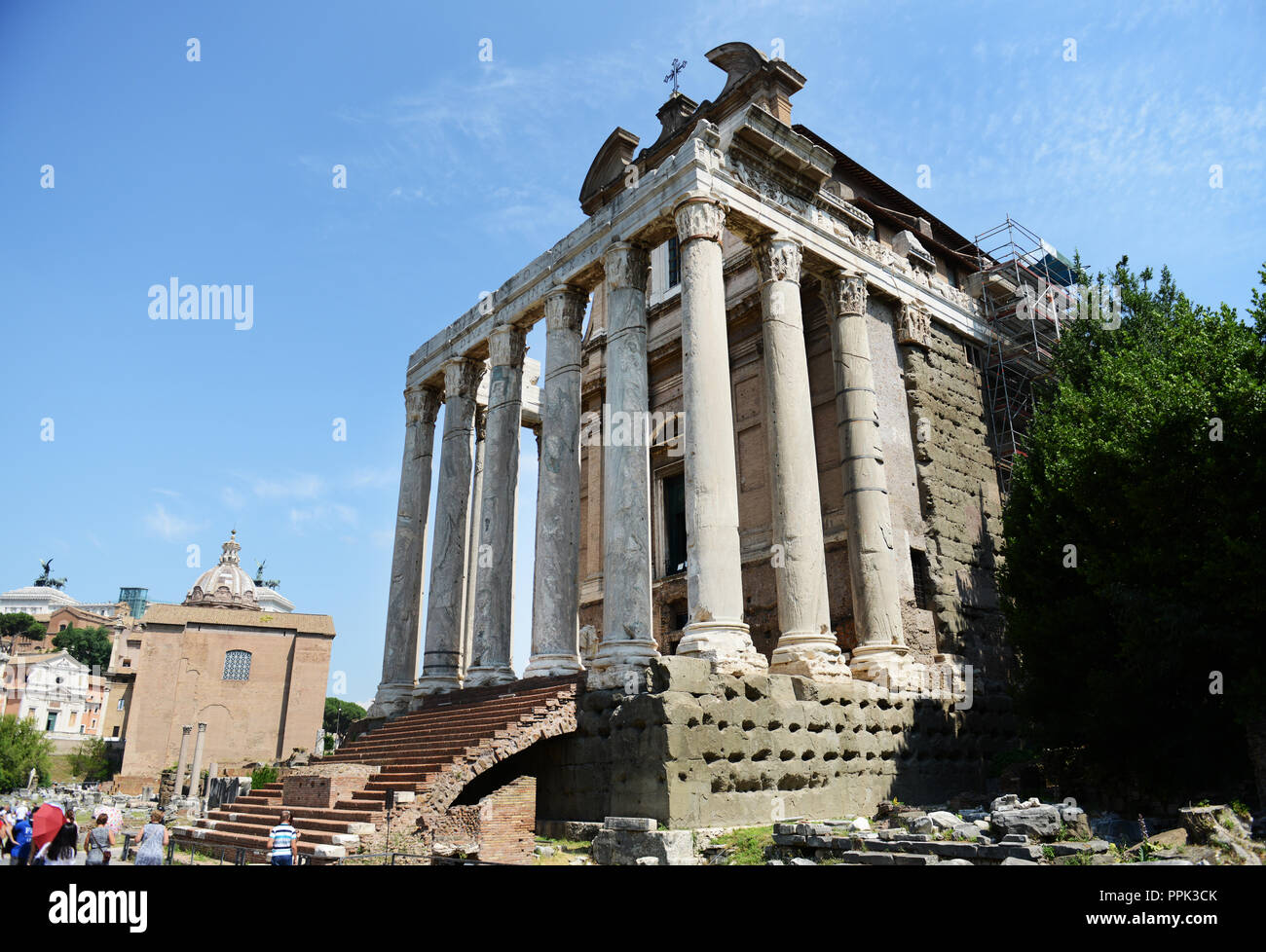 The Roman Forum was the heart of the city of ancient Rome Stock Photo ...