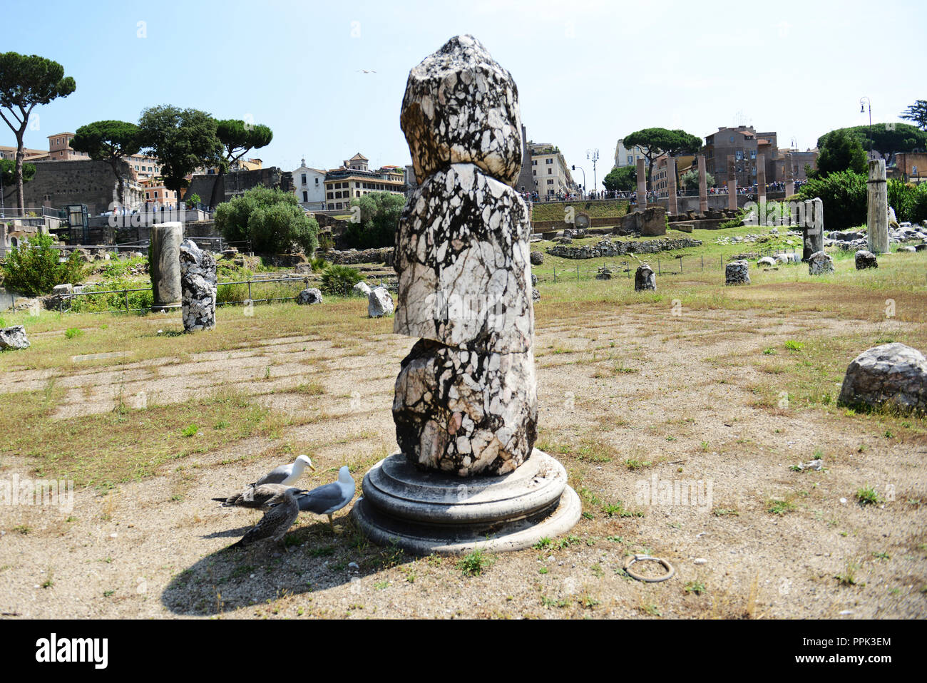 The Roman Forum was the heart of the city of ancient Rome Stock Photo ...