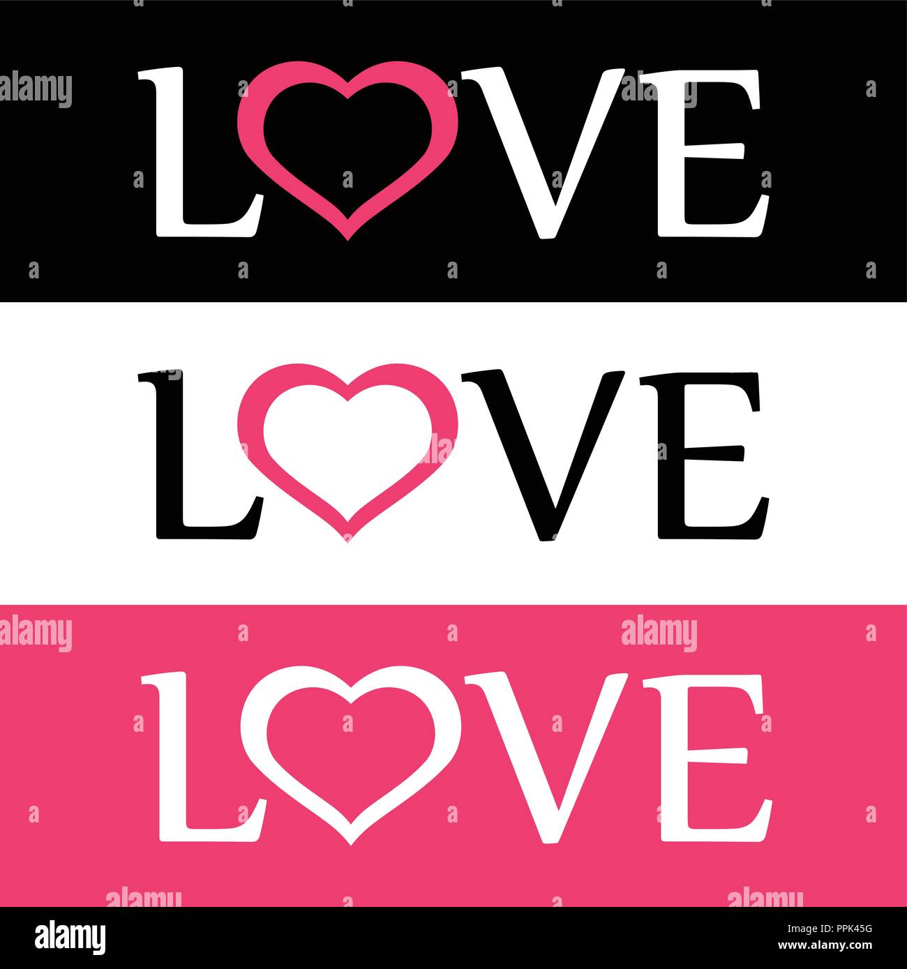 Love you sign Stock Vector Images - Alamy