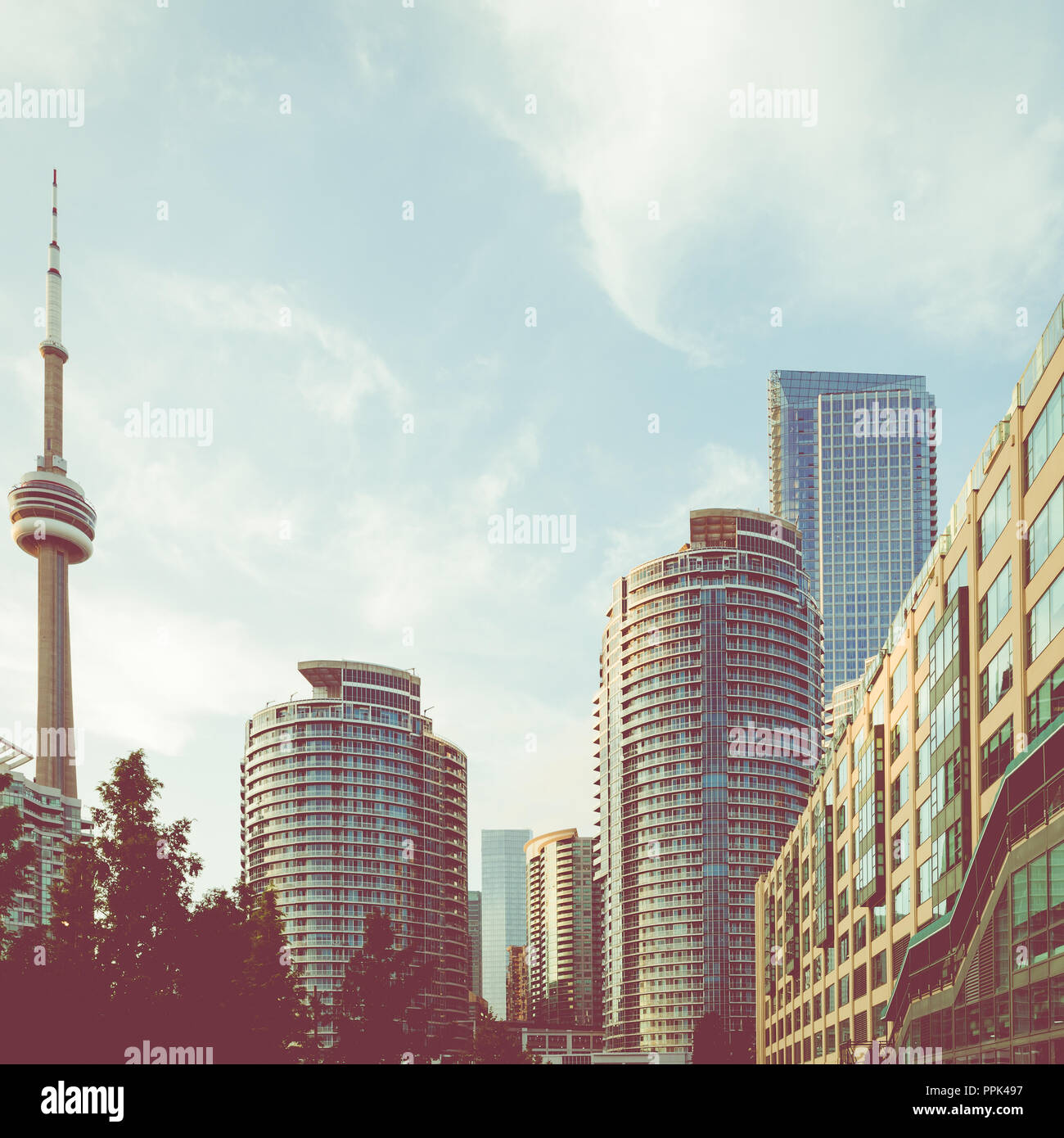 Aerial view of downtown toronto hi-res stock photography and images - Alamy