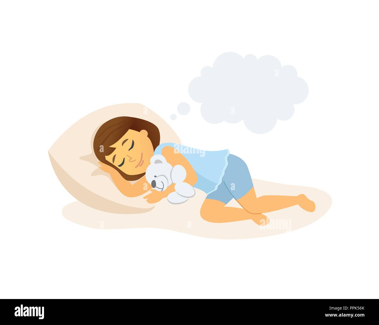 Animated People Sleeping In Bed