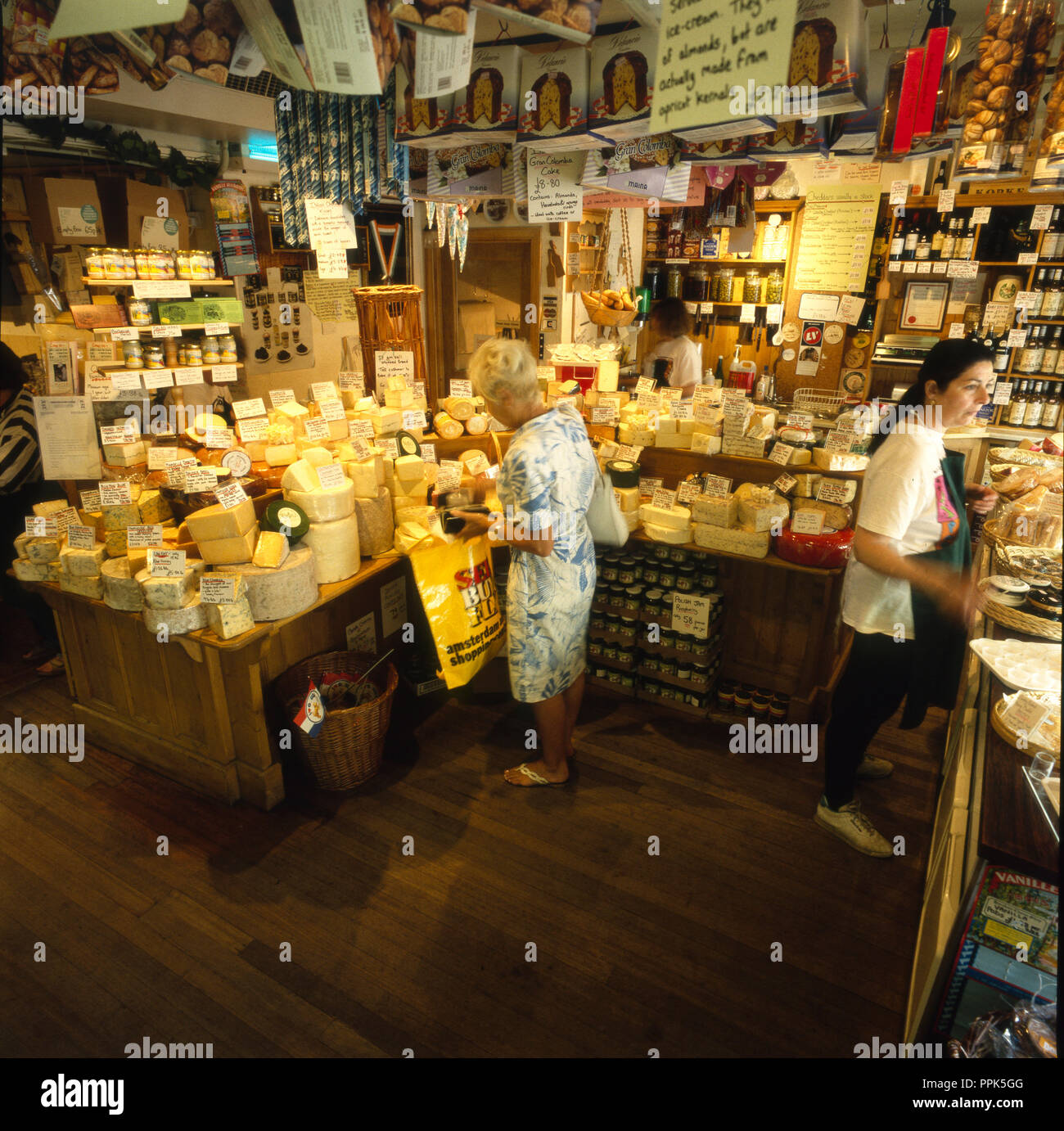 Traditional cheese shop Stock Photo - Alamy