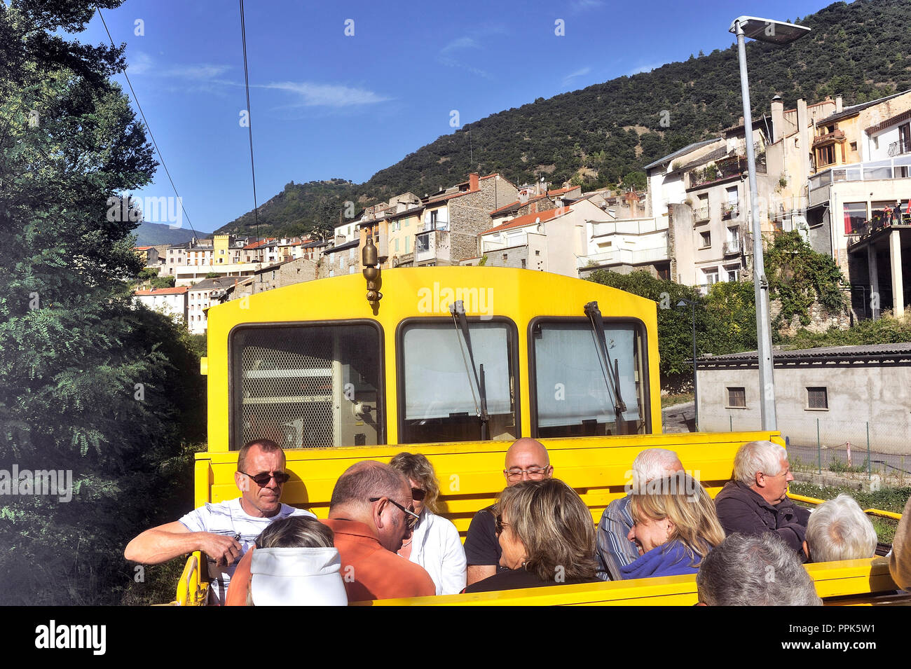 Little yellow train pyrenees hi-res stock photography and images - Alamy