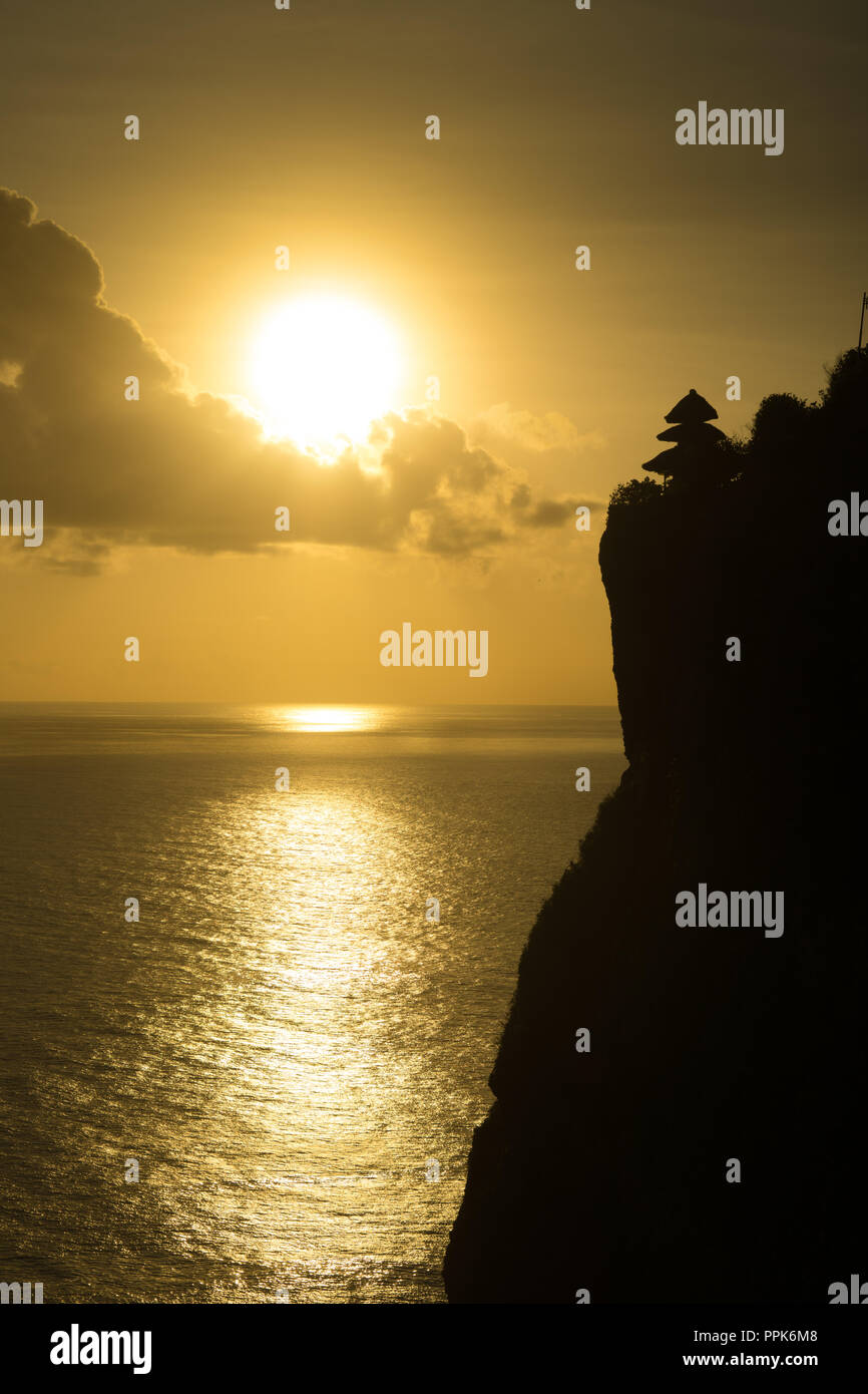 Sunset at Uluwatu Temple - Bali, Indonesia Stock Photo - Alamy