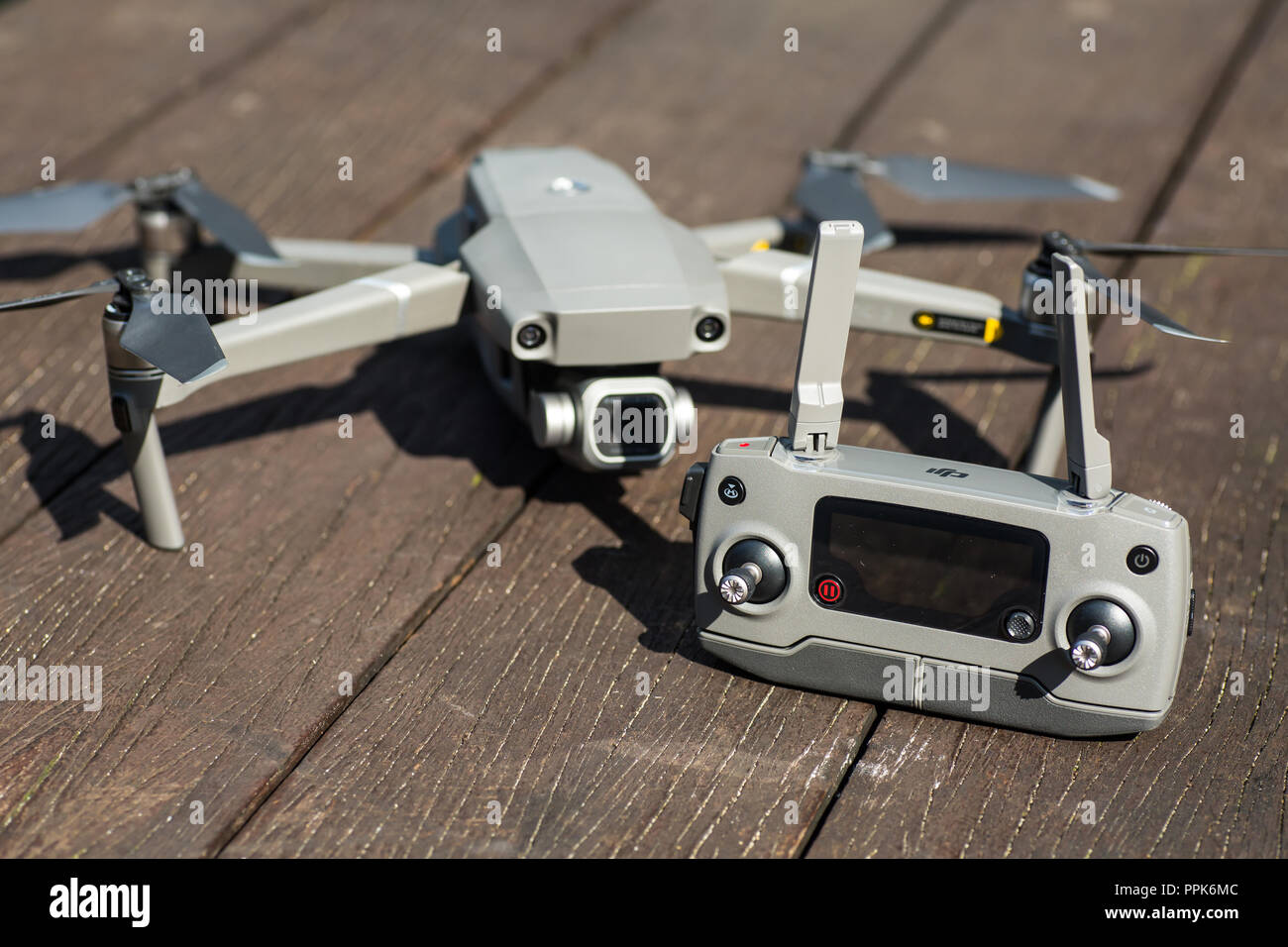 A complete set of Mavic 2 pro and a remote controller (RC Stock Photo ...