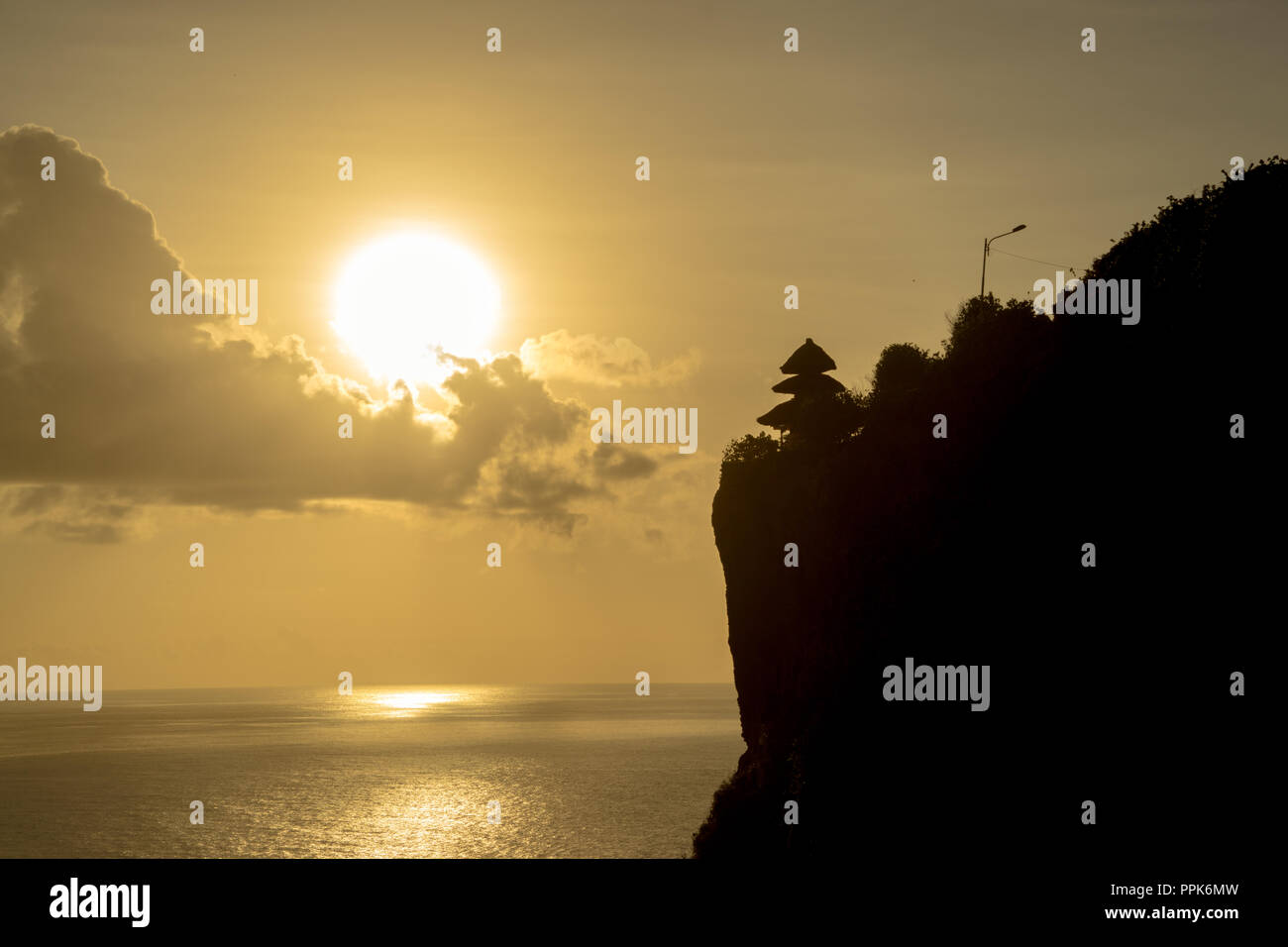 At ulu watu temple at sunset hi-res stock photography and images - Alamy