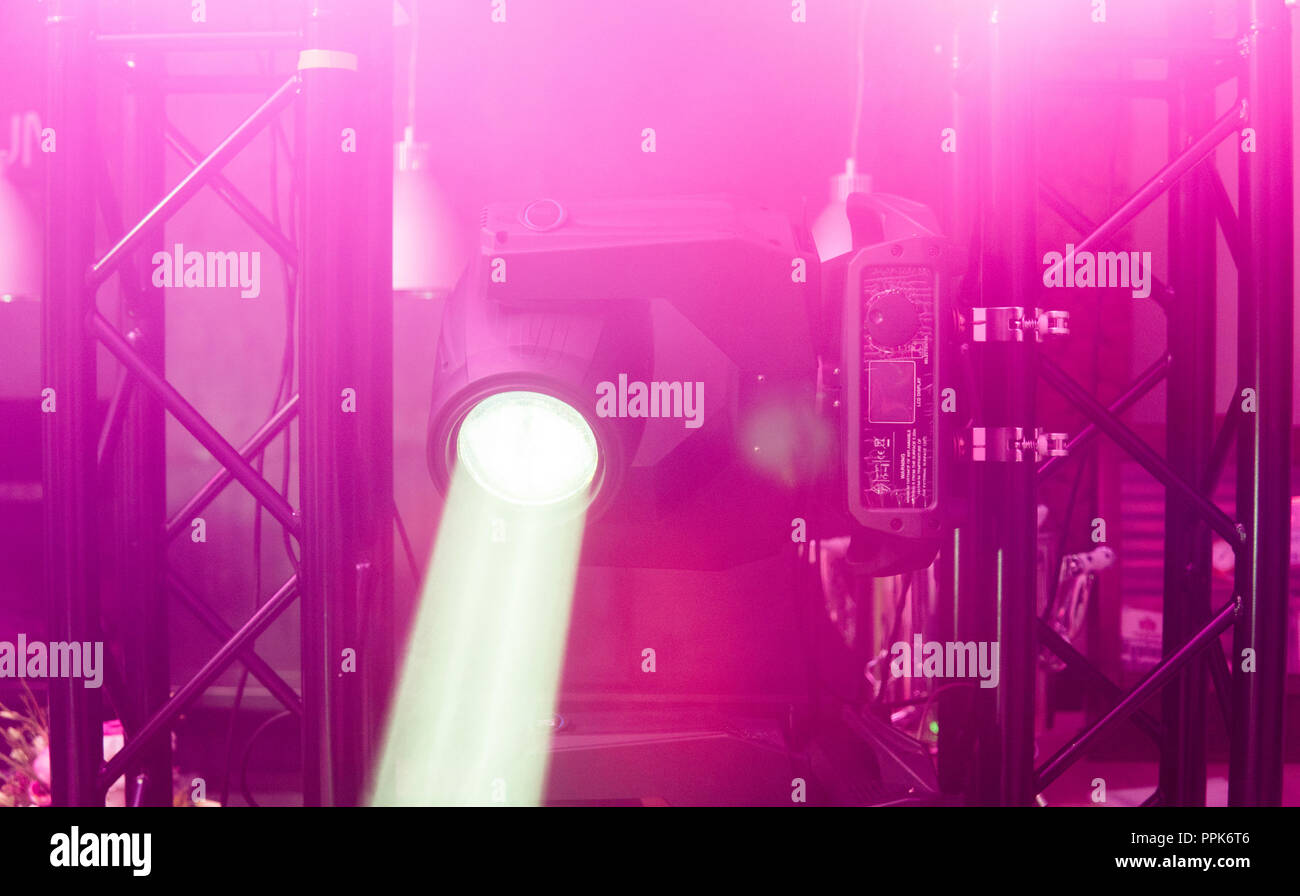 Stage spotlight pink hi-res stock photography and images - Alamy