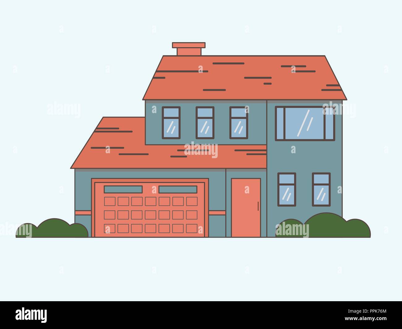 One white house Stock Vector Images - Alamy