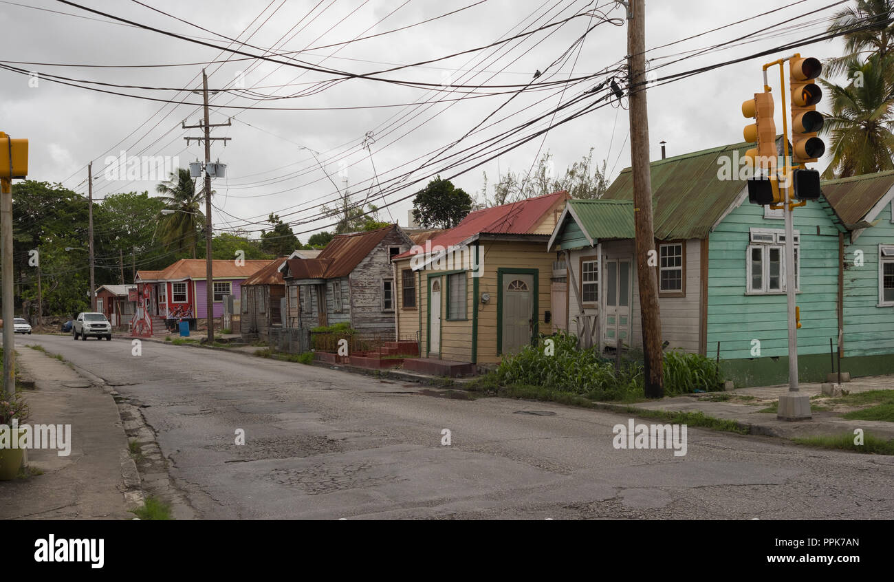 Old buildings, Bay Street, Bridgetown, Barbados Stock Photo - Alamy