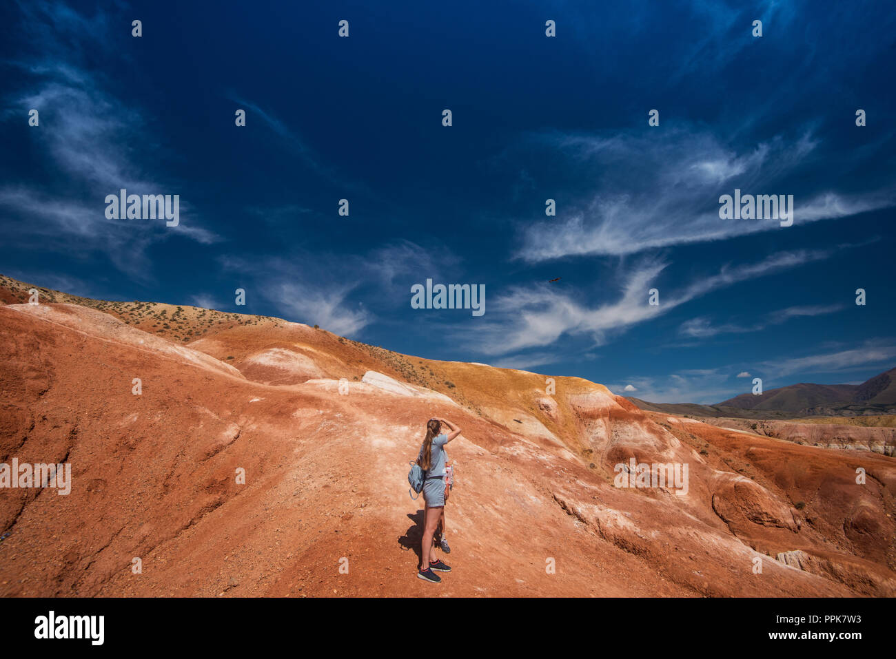 Valley of Mars landscapes Stock Photo - Alamy