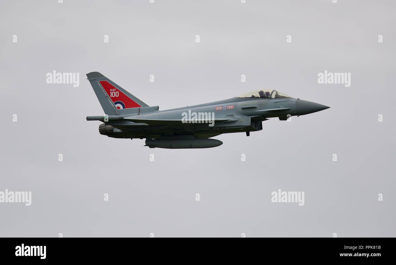 RAF BAE Systems Eurofighter Typhoon FGR4 displaying at the Battle of ...