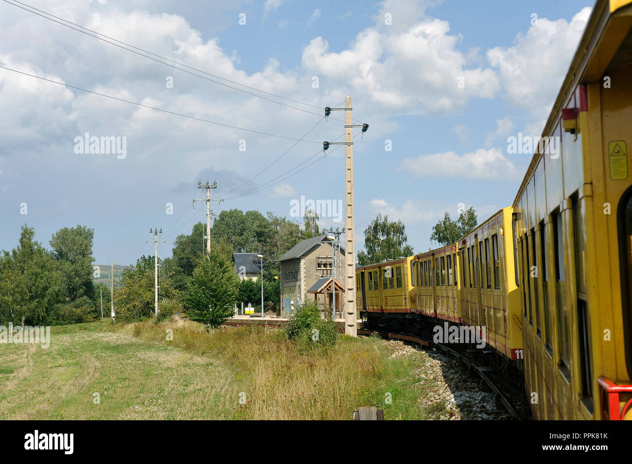 Little yellow train french pyrenees hi-res stock photography and images ...
