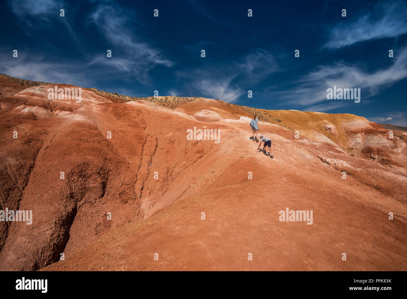 Valley of Mars landscapes Stock Photo - Alamy