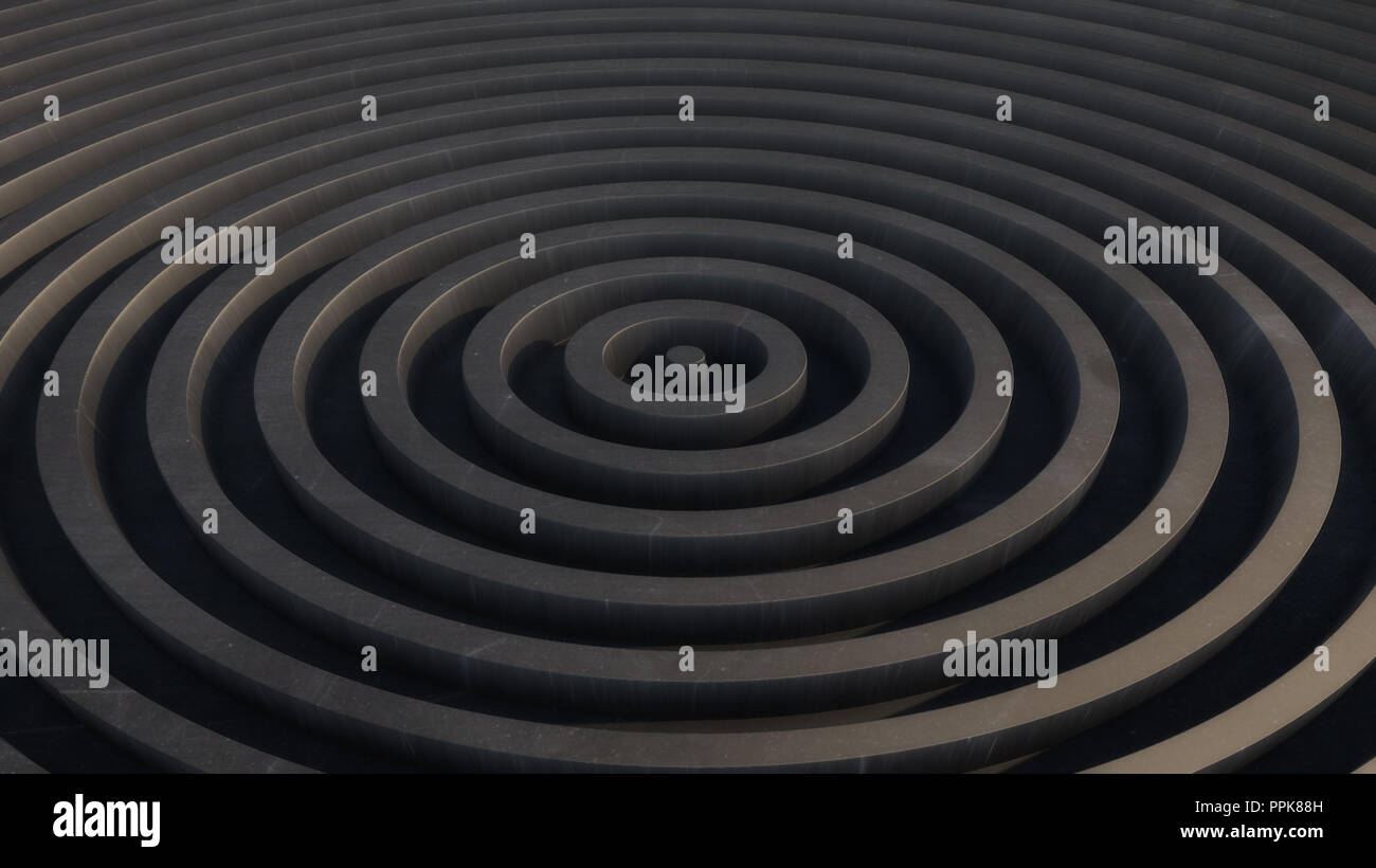 Abstract 3d circles background illustration Stock Photo - Alamy